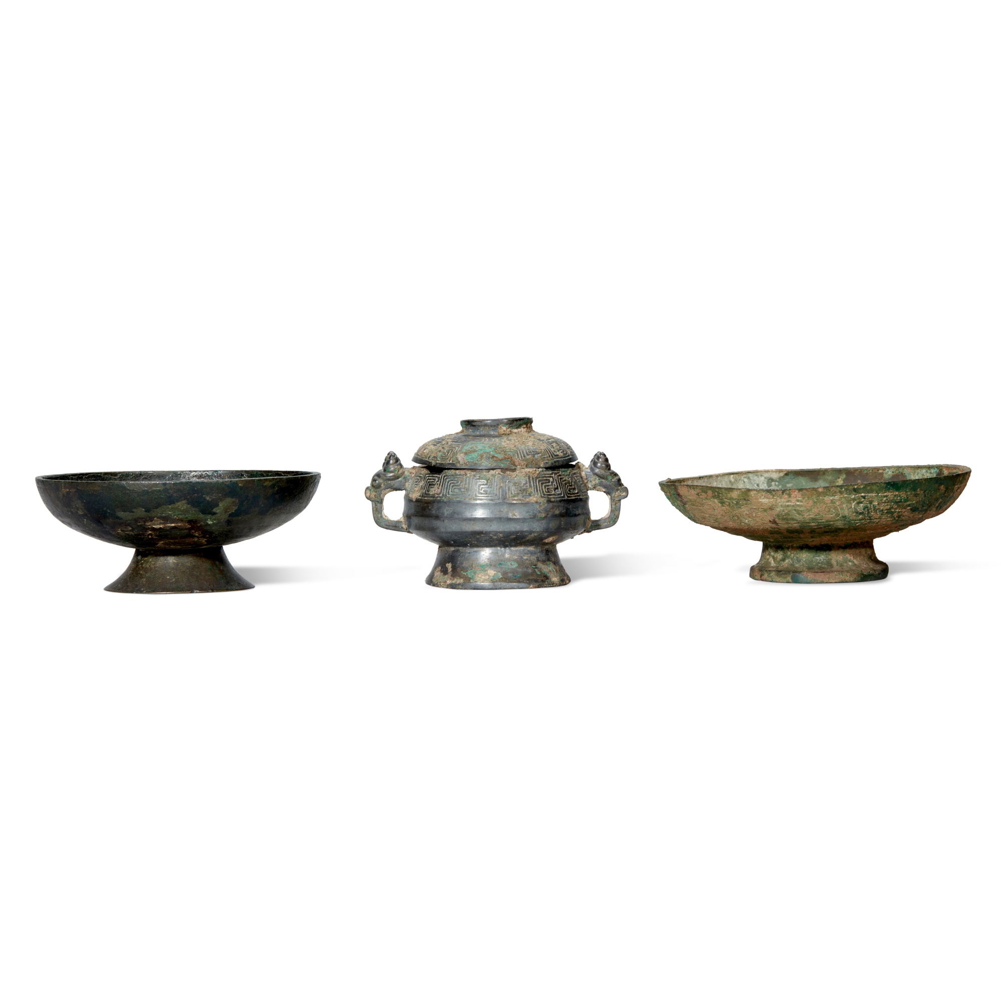 A group of three archaic bronze vessels, Zhou dynasty | A Journey ...