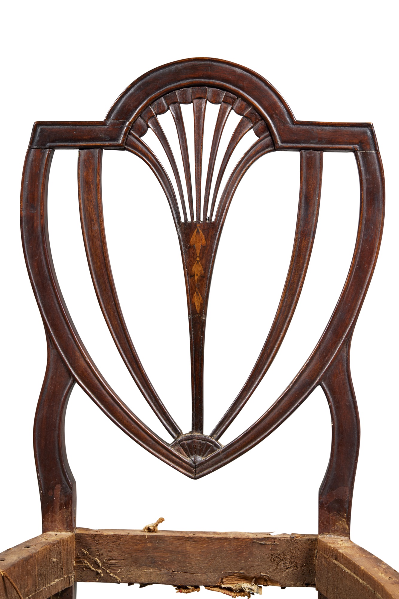 Rare Federal Inlaid Mahogany Shield-Back Side Chair, Baltimore ...