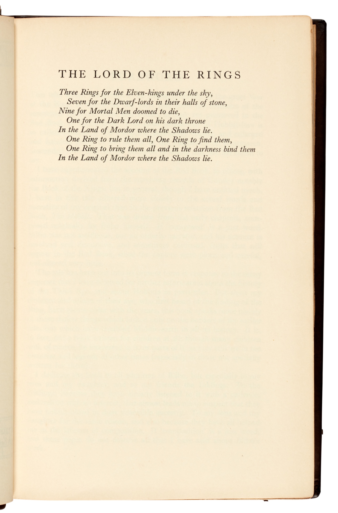 J.R.R. Tolkien | The Lord of the Rings Trilogy, London, 1954-1955, 3 ...