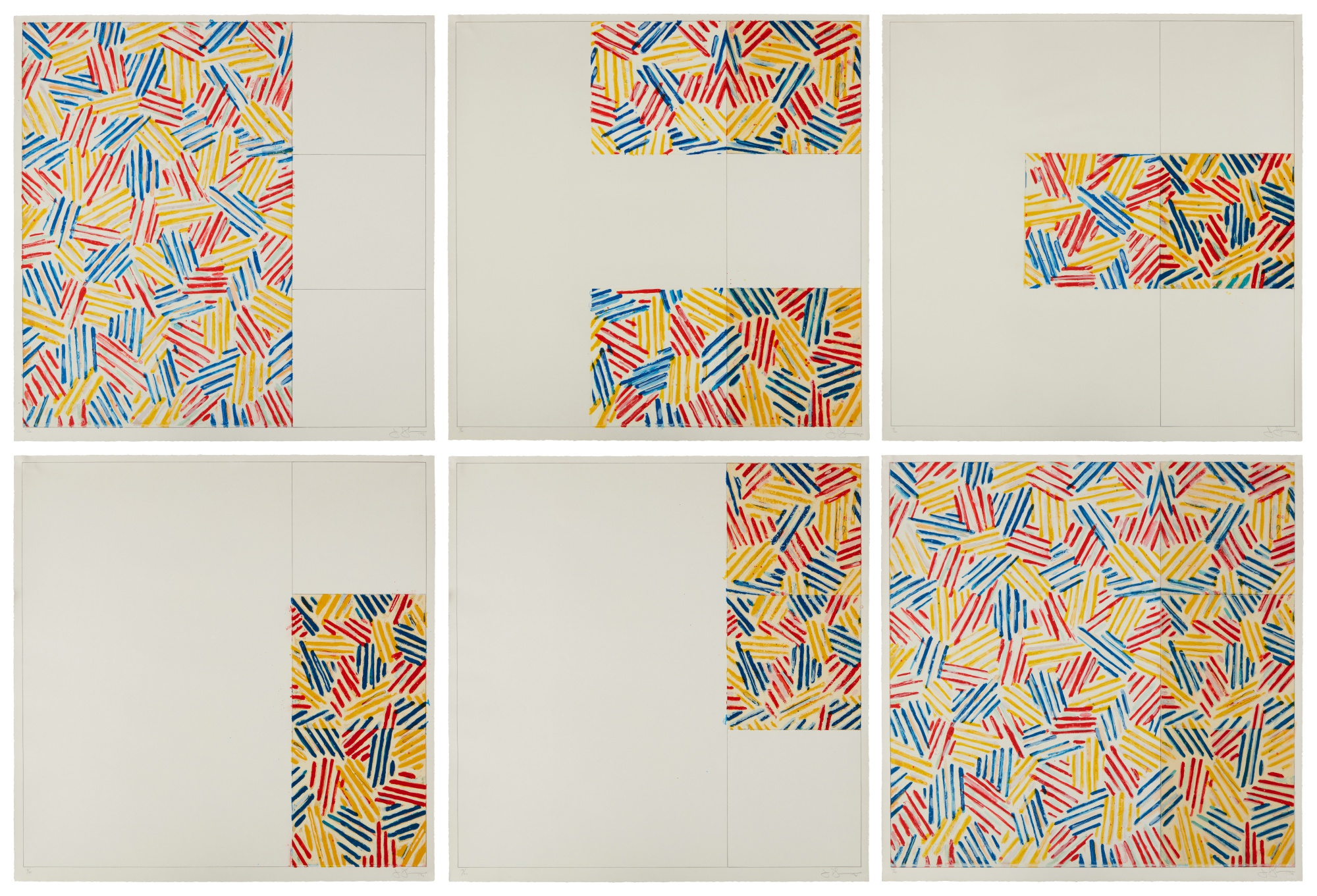 6 Lithographs (After "Untitled 1975") (ULAE 174-179) | The Leslie ...