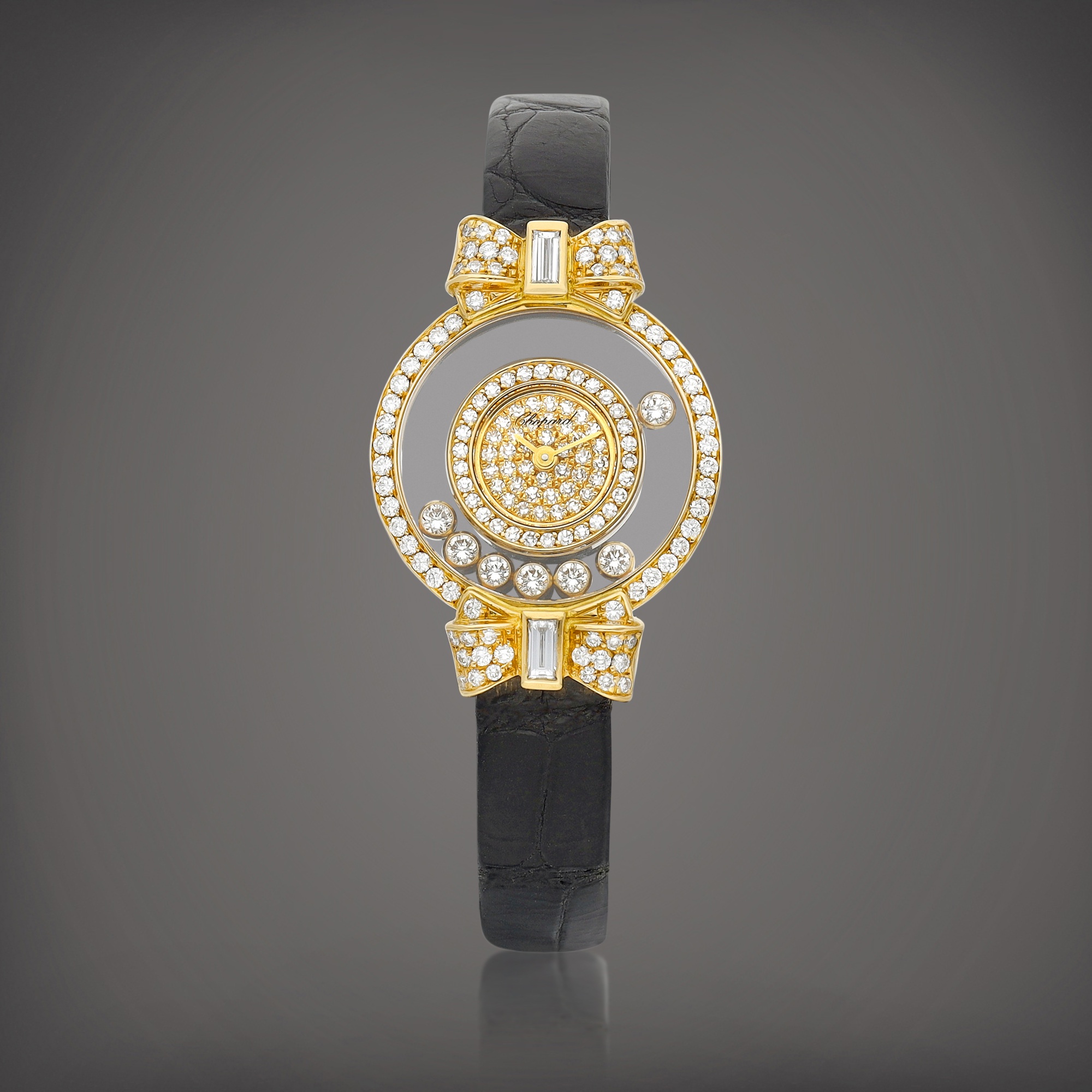 Happy Diamonds, Reference 4097 1 | A yellow gold and diamond-set ...