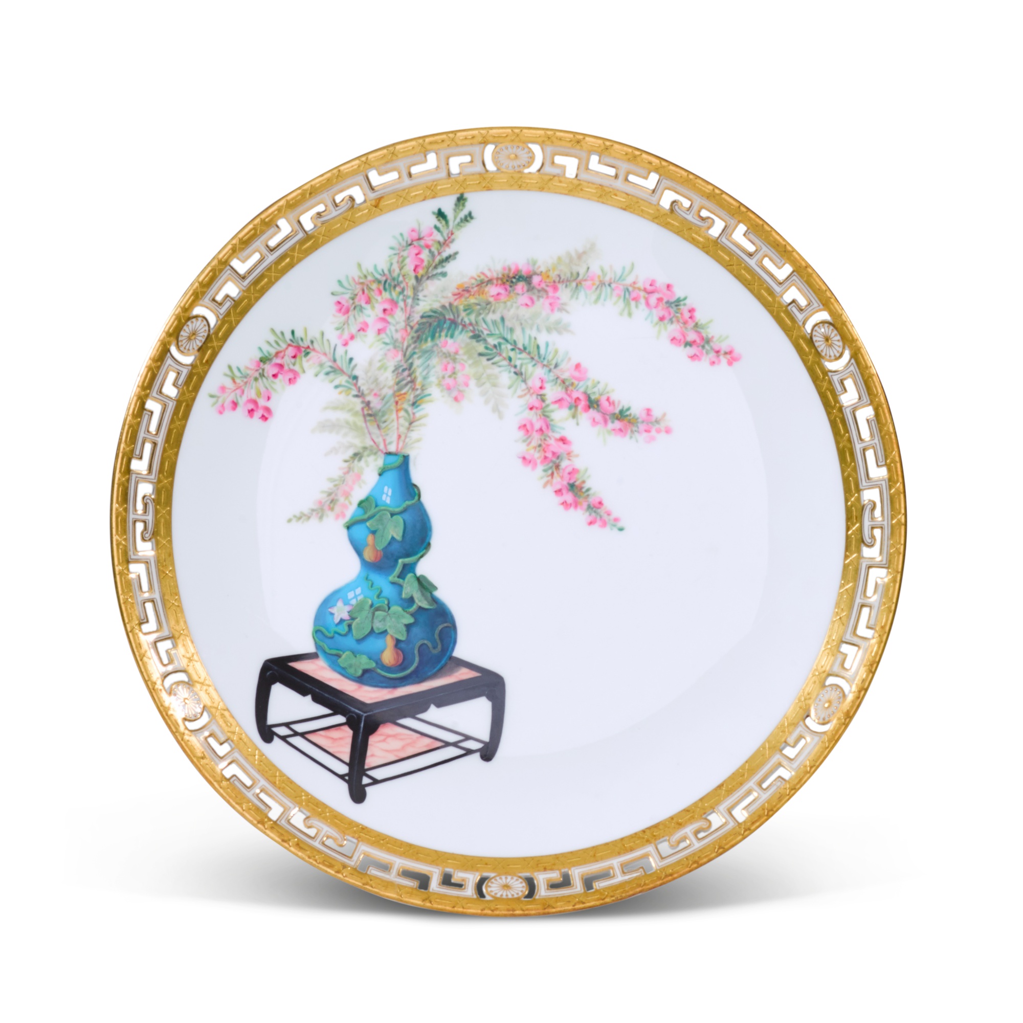 A set of nine Minton pierced 'Still Life' plates, 1880 | Design 17/20 ...