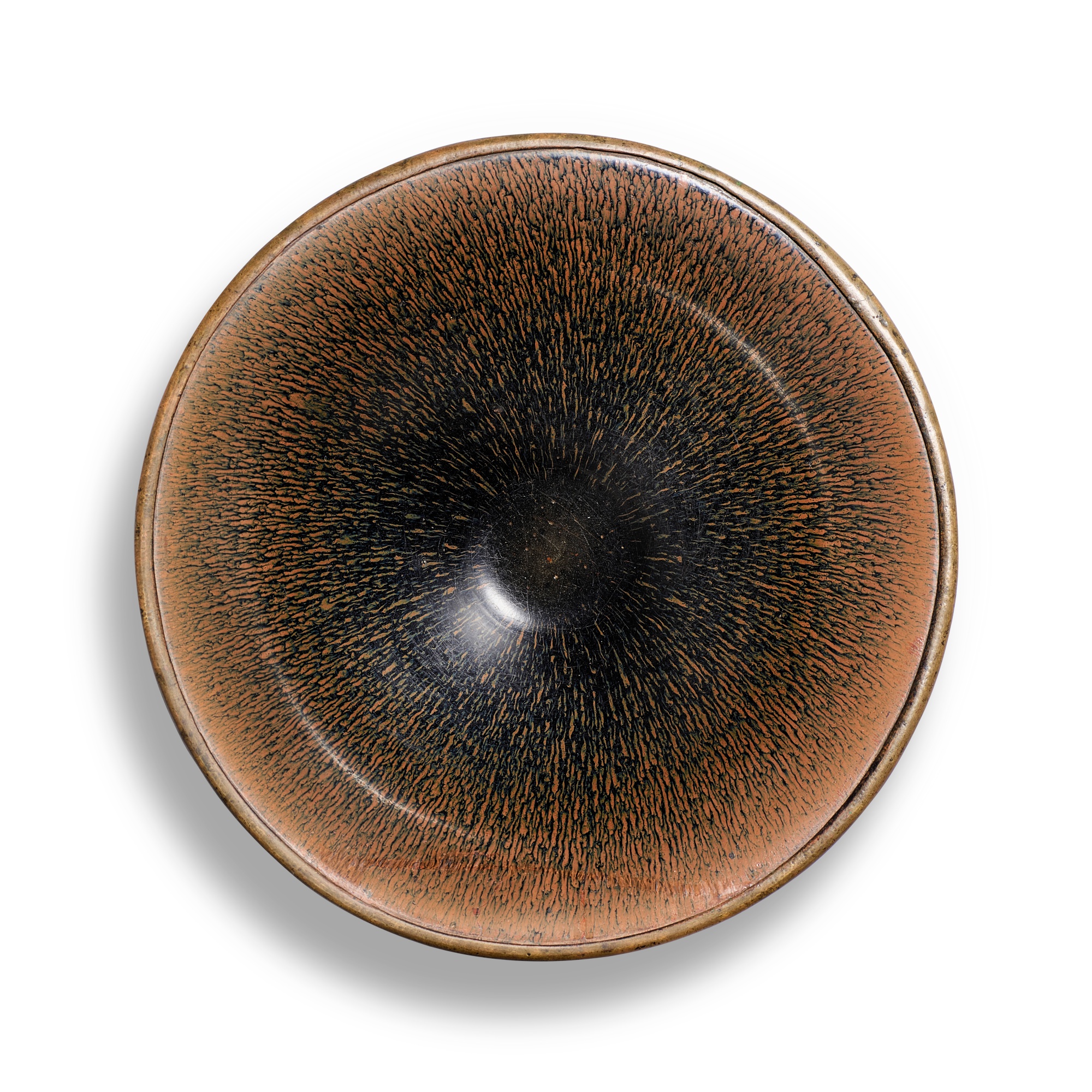 An extremely large Jian 'hare's fur' 'nogime temmoku' bowl, Southern ...