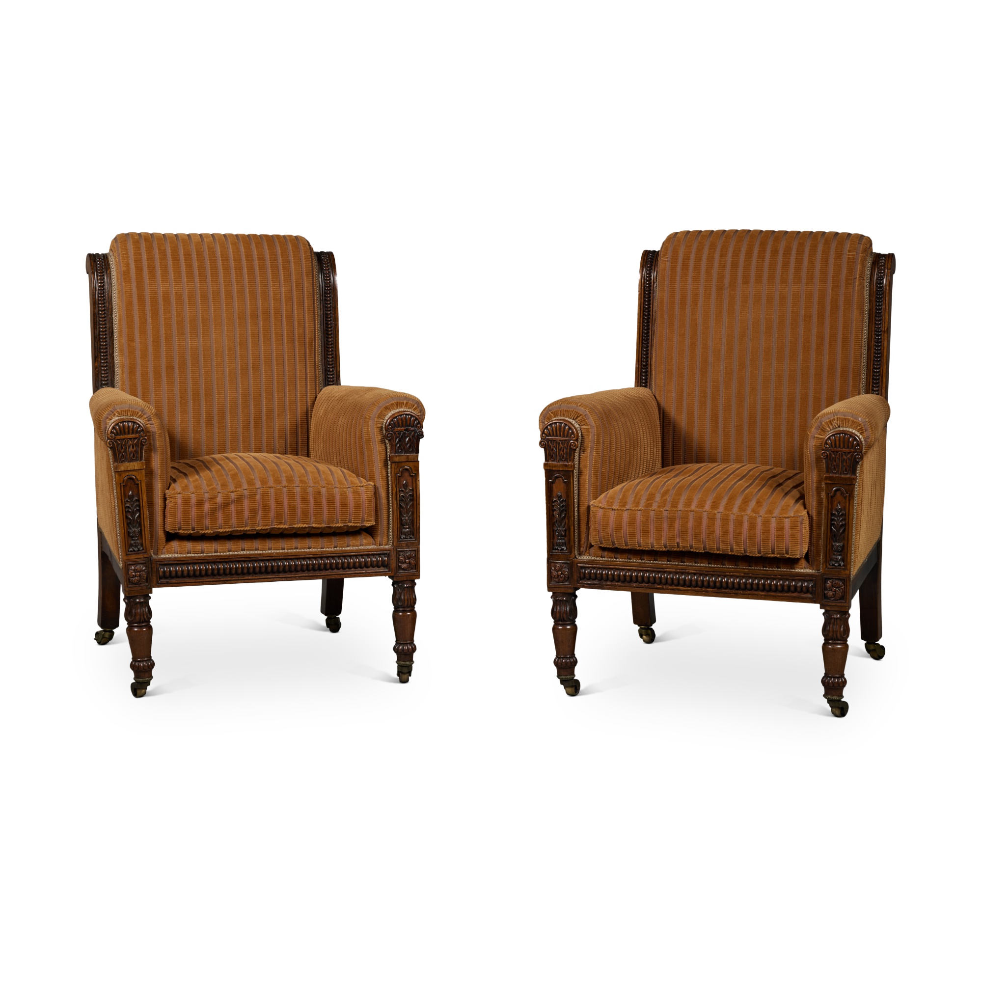 A Pair of Regency Carved Rosewood Bergères, Circa 1820 | Classic Design ...
