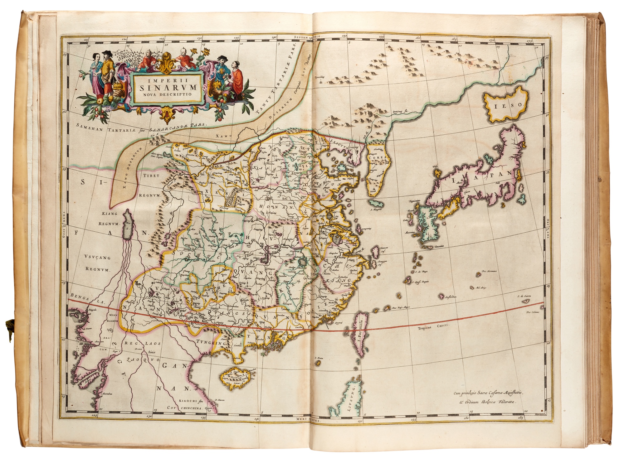 Johannes Blaeu and Martino Martini | Novus Atlas Sinensis, 1655, folio, publisher's vellum gilt ...