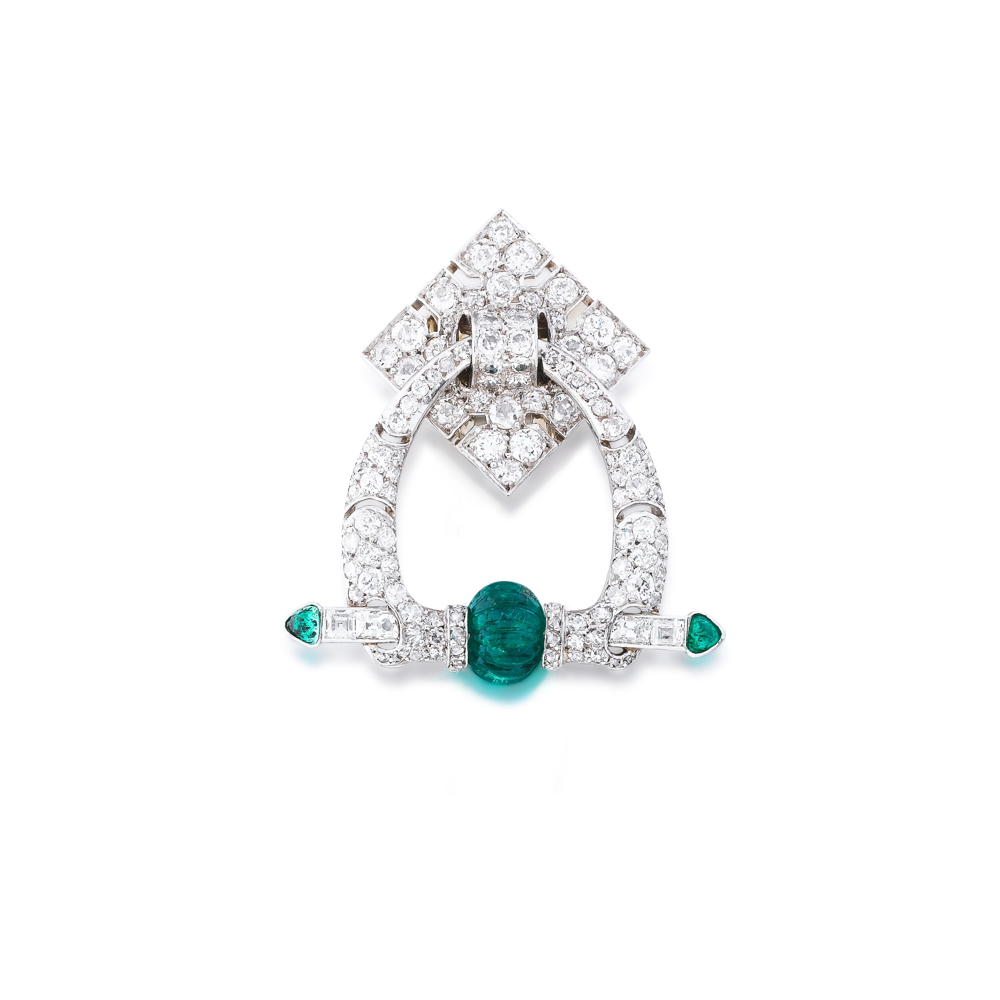 Broche émeraudes et diamants | Emerald and diamond brooch | Fine Jewels ...