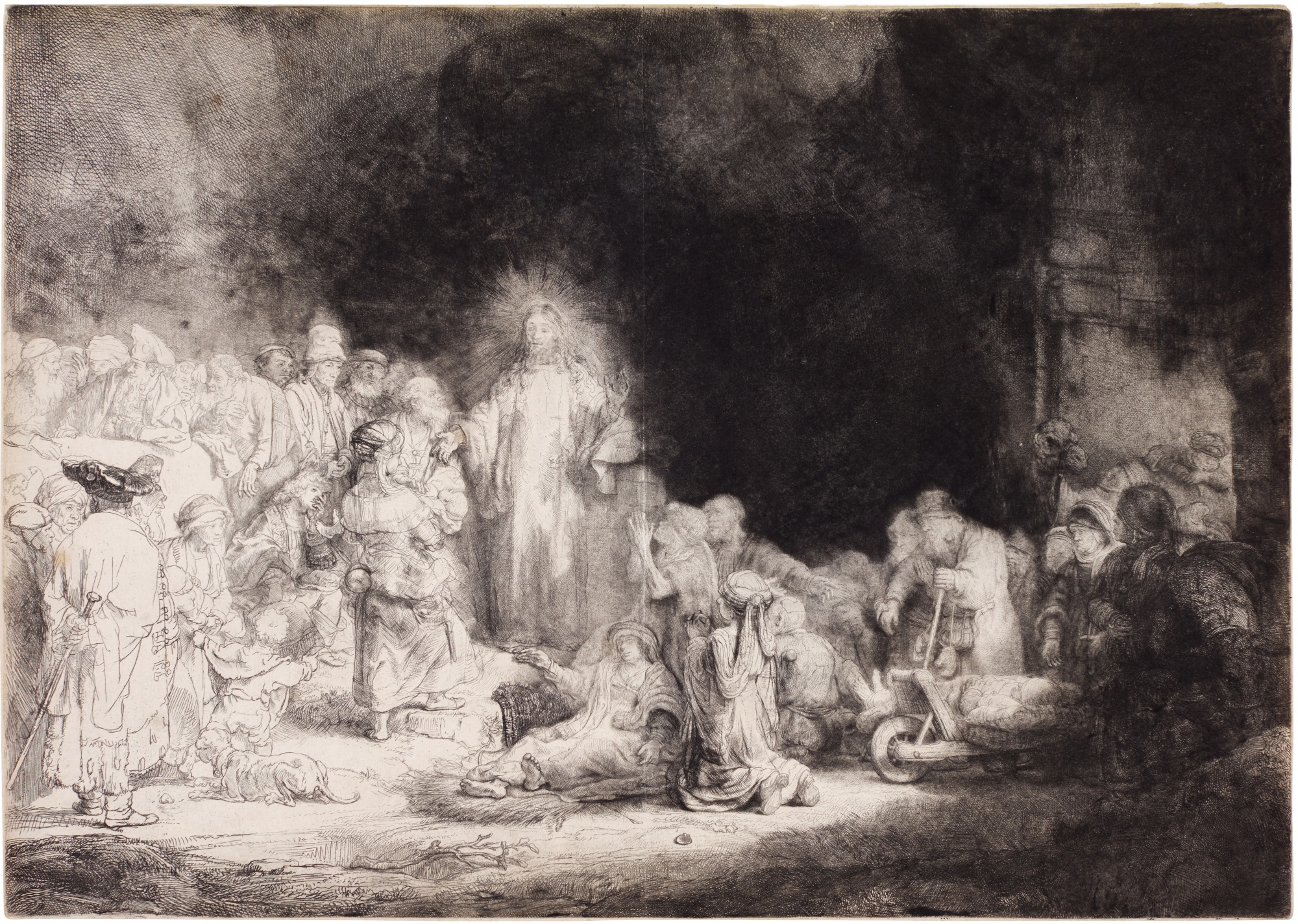 The Hundred Guilder Print (B., Holl. 74; New Holl. 239; H. 236) | Old ...