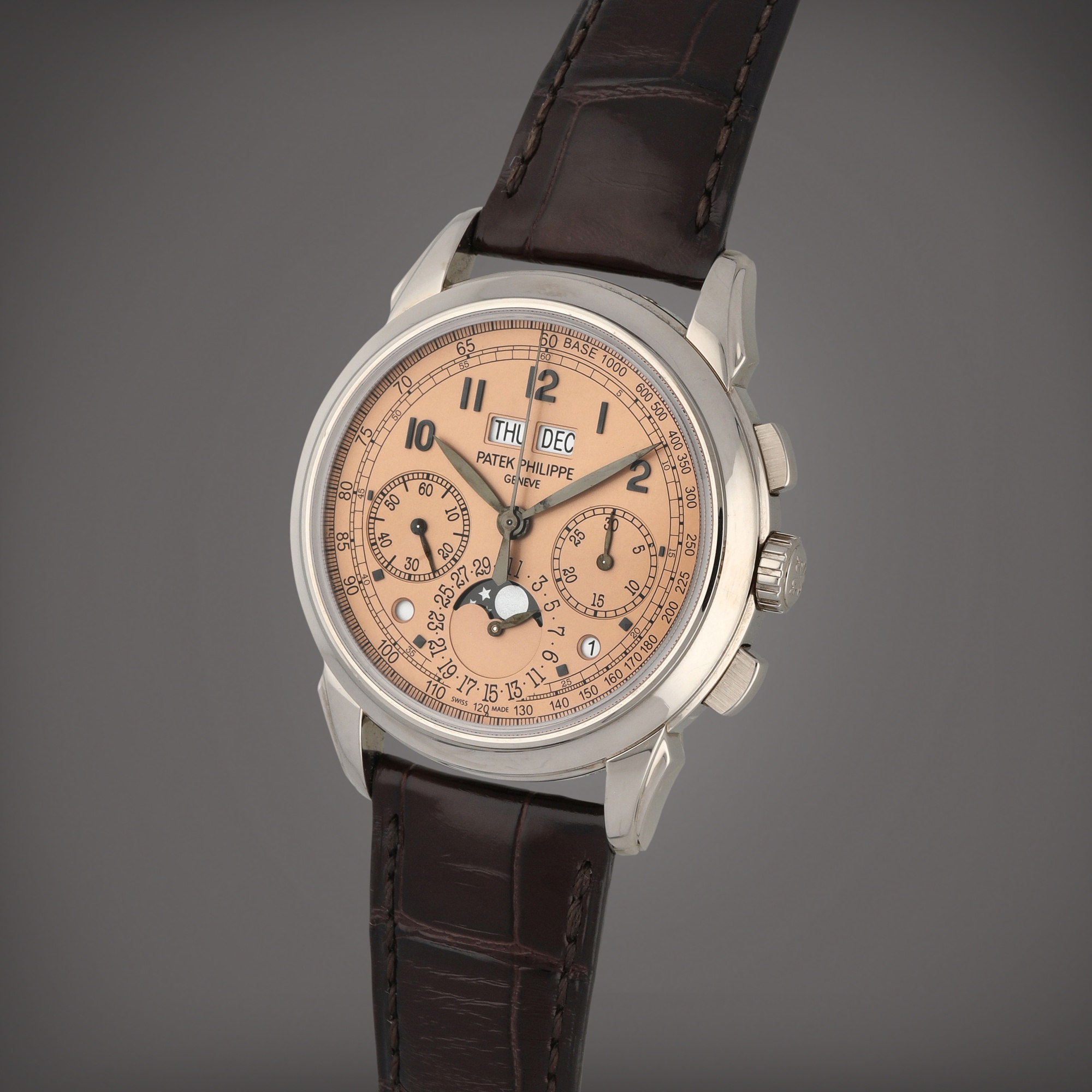 Reference 5270G-001 A white gold perpetual calendar chronograph ...