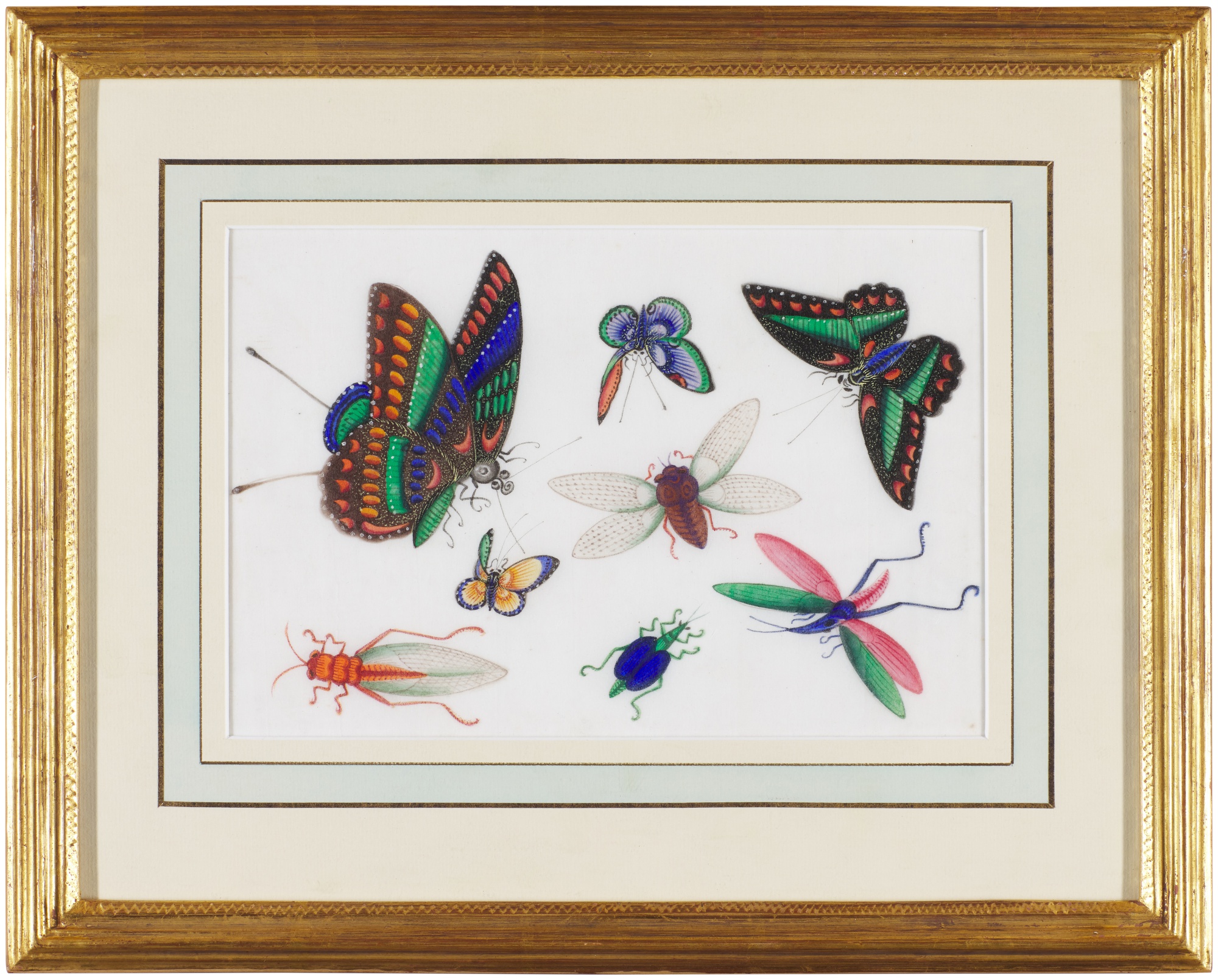 Chinese School, 19th century, a set of six paintings | Kenneth Neame ...