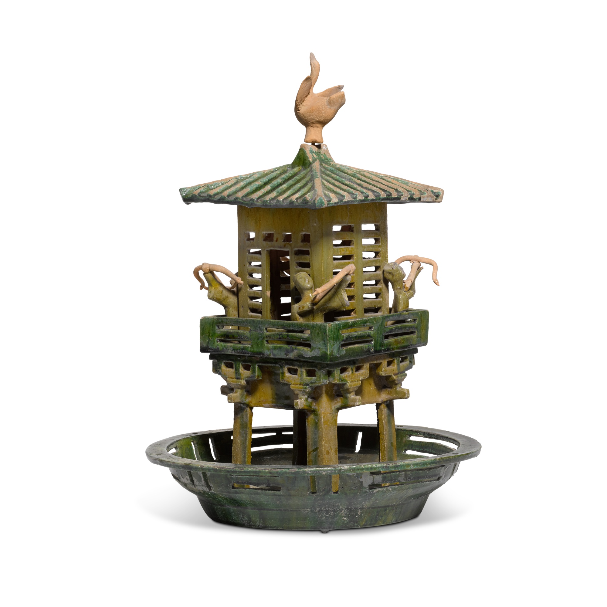 A green-glazed pottery watchtower, Han dynasty | HOTUNG | 何東 The ...
