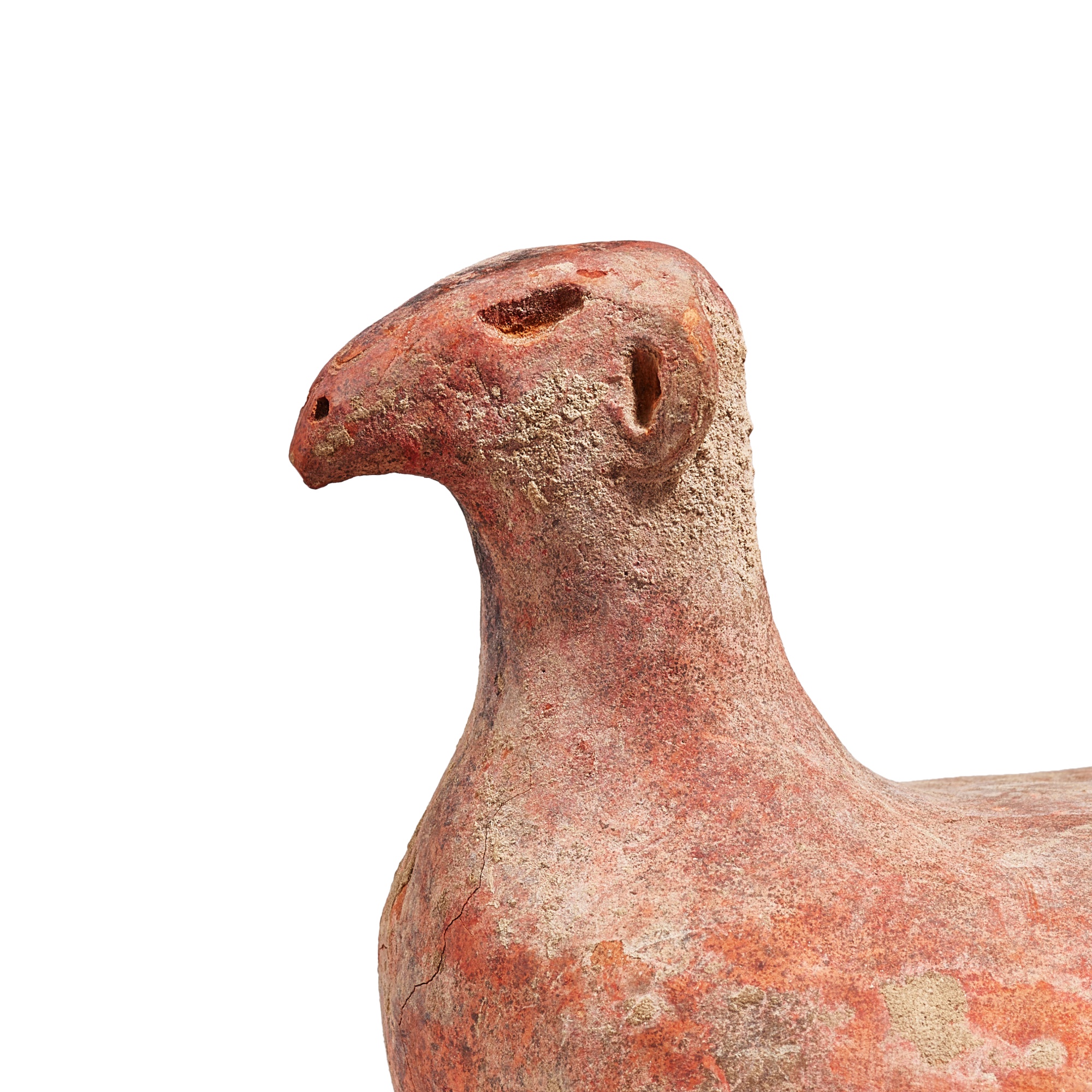 A pair of small abstract pottery ram and ewe, Qijia culture, 2050-1700 ...