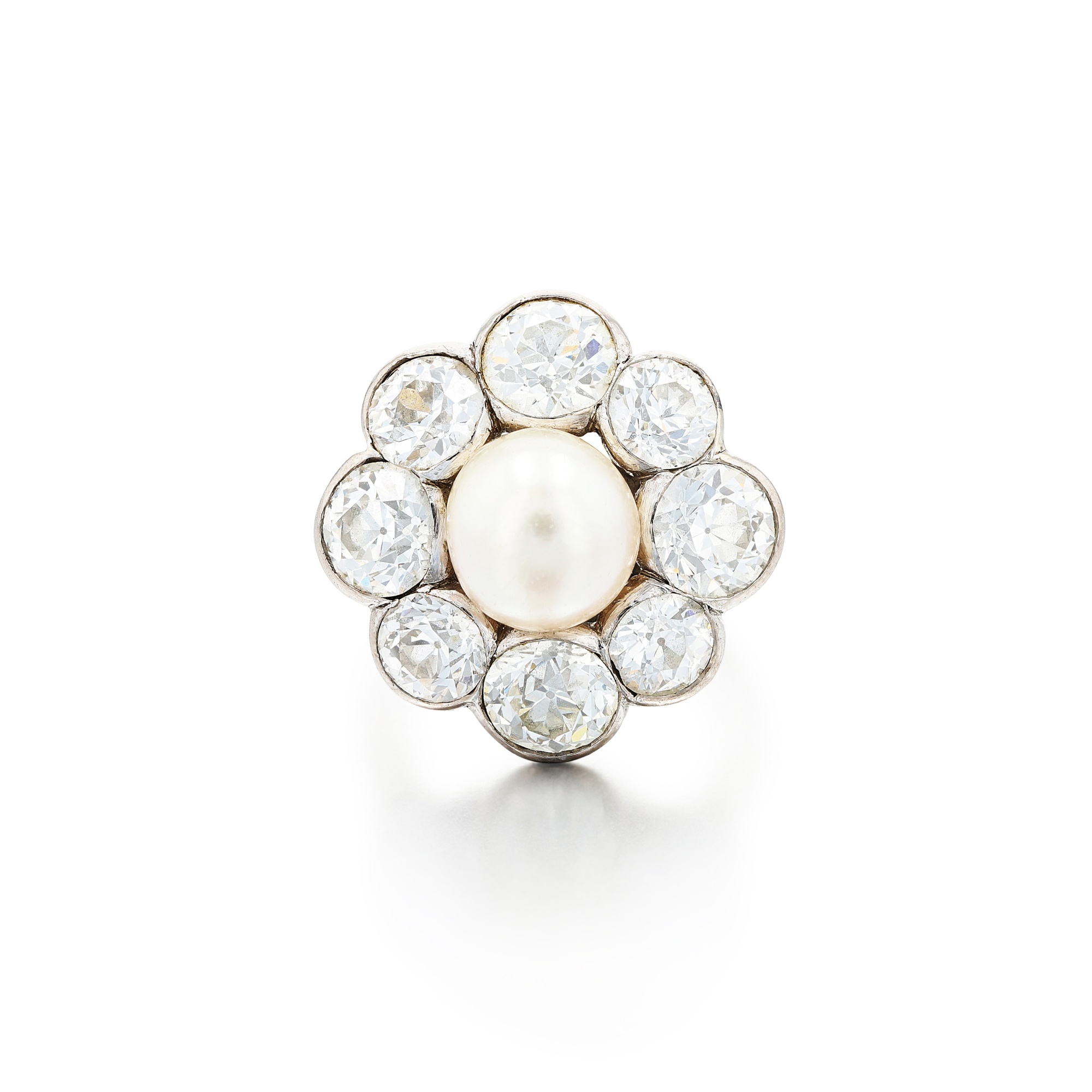 Bague perle fine et diamants | Natural pearl and diamond ring | Fine ...