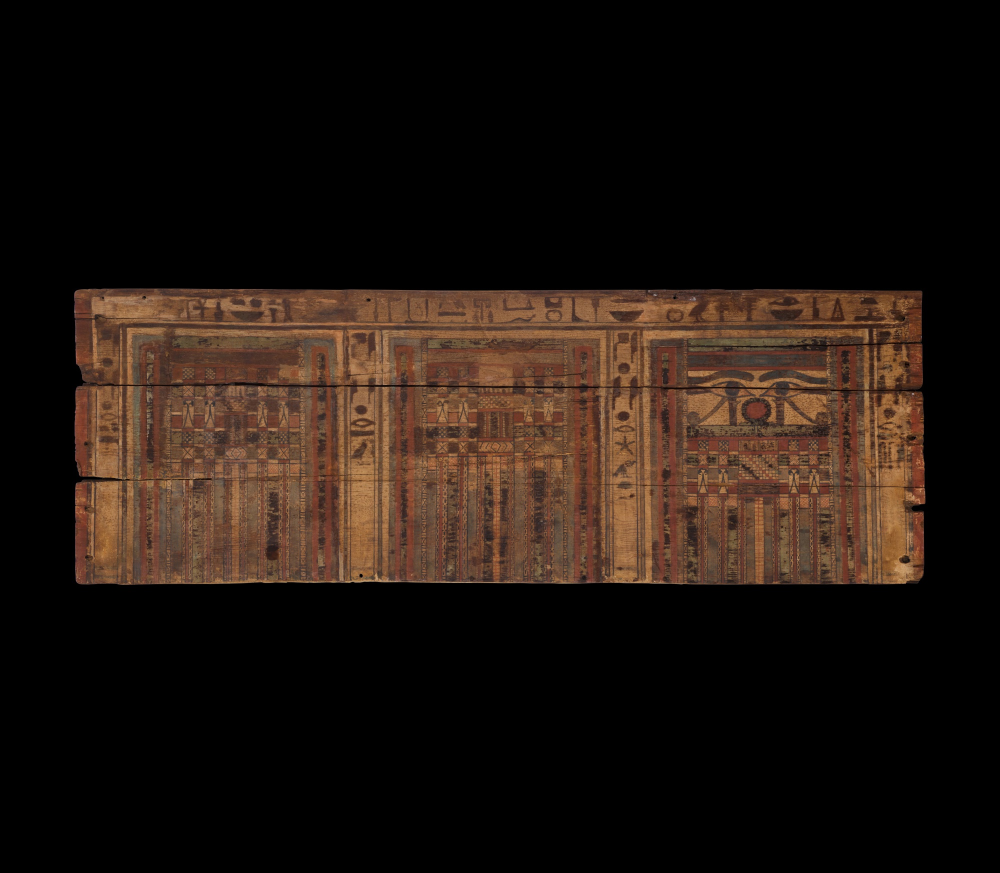 An Egyptian Polychrome Wood Sarcophagus Panel, 11th/12th Dynasty, 2081 ...