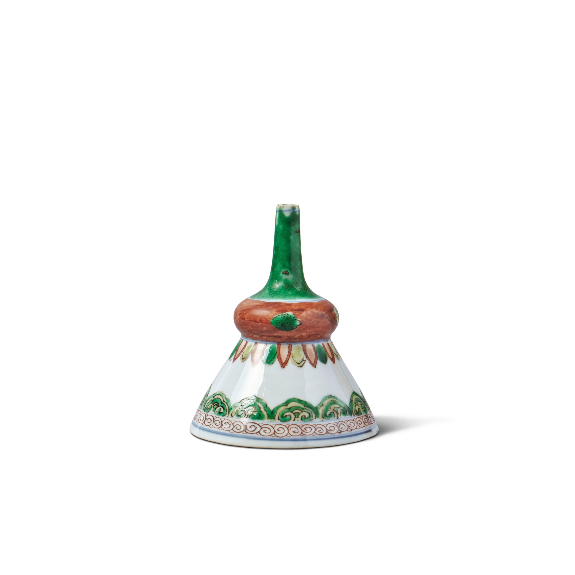 A Rare Chinese Export Famille-Verte Funnel, Qing Dynasty, Kangxi Period ...