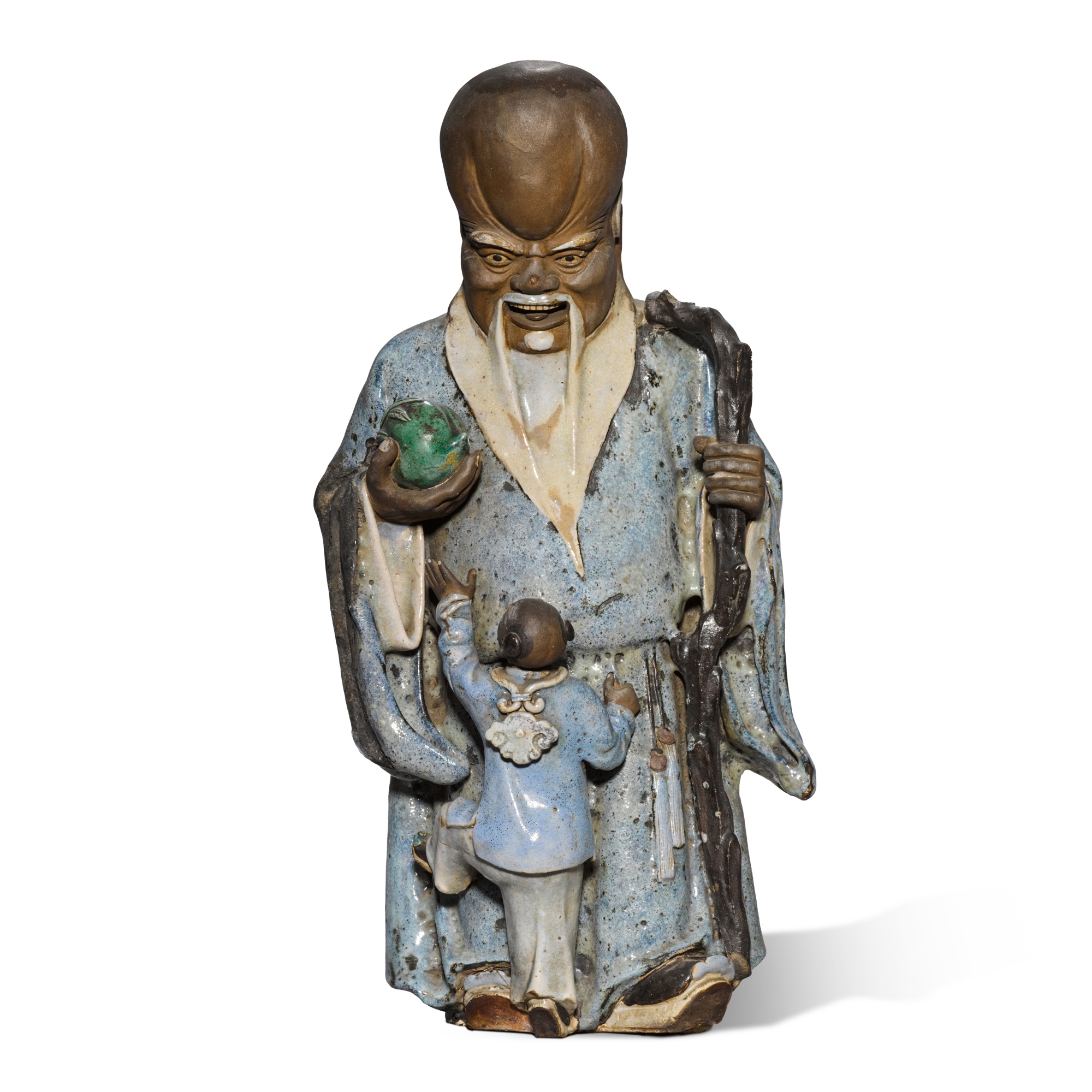 A 'Shiwan' figure of Shoulao, Qing dynasty, early 19th century | A ...
