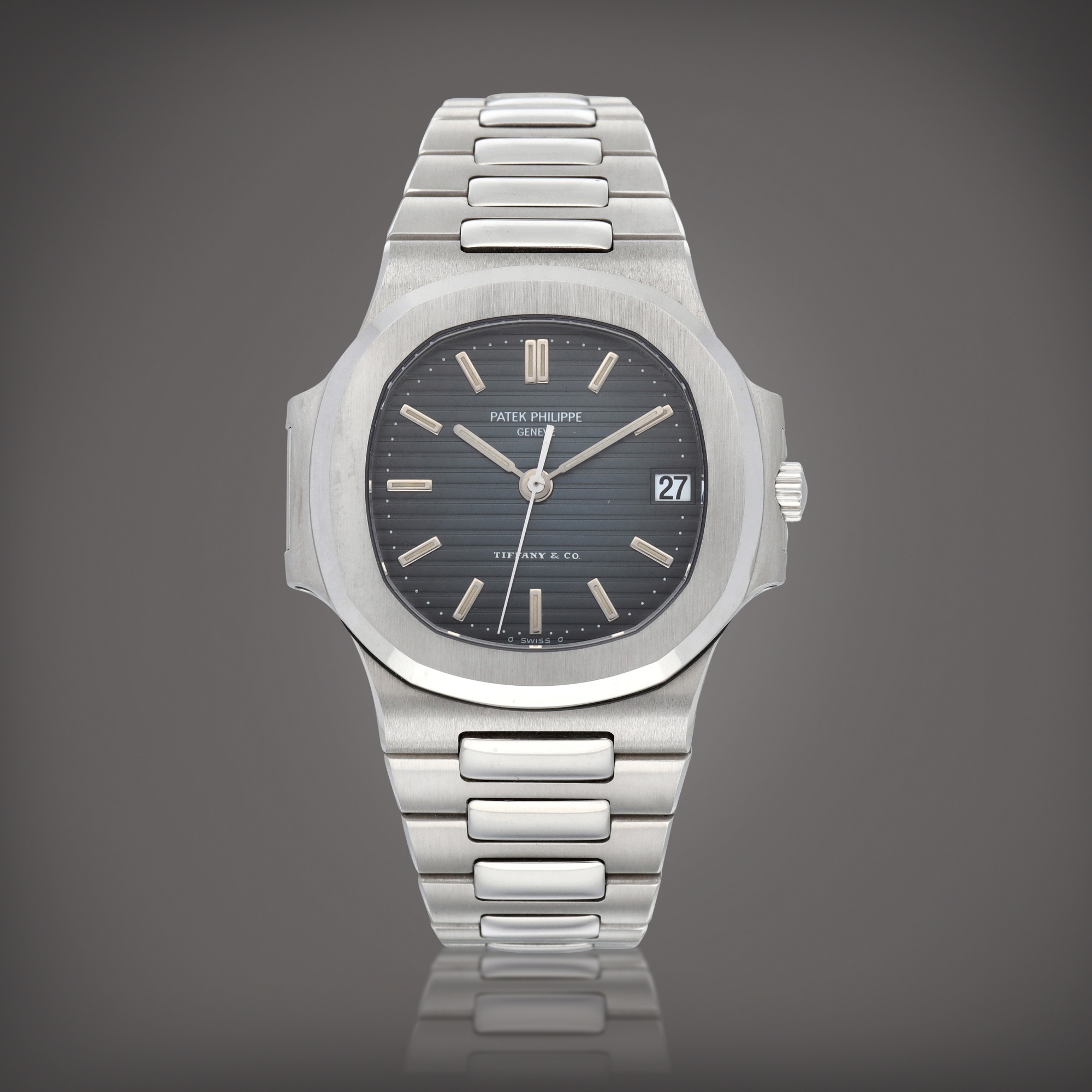 Retailed by Tiffany & Co. Nautilus, Reference 3800 A stainless steel ...