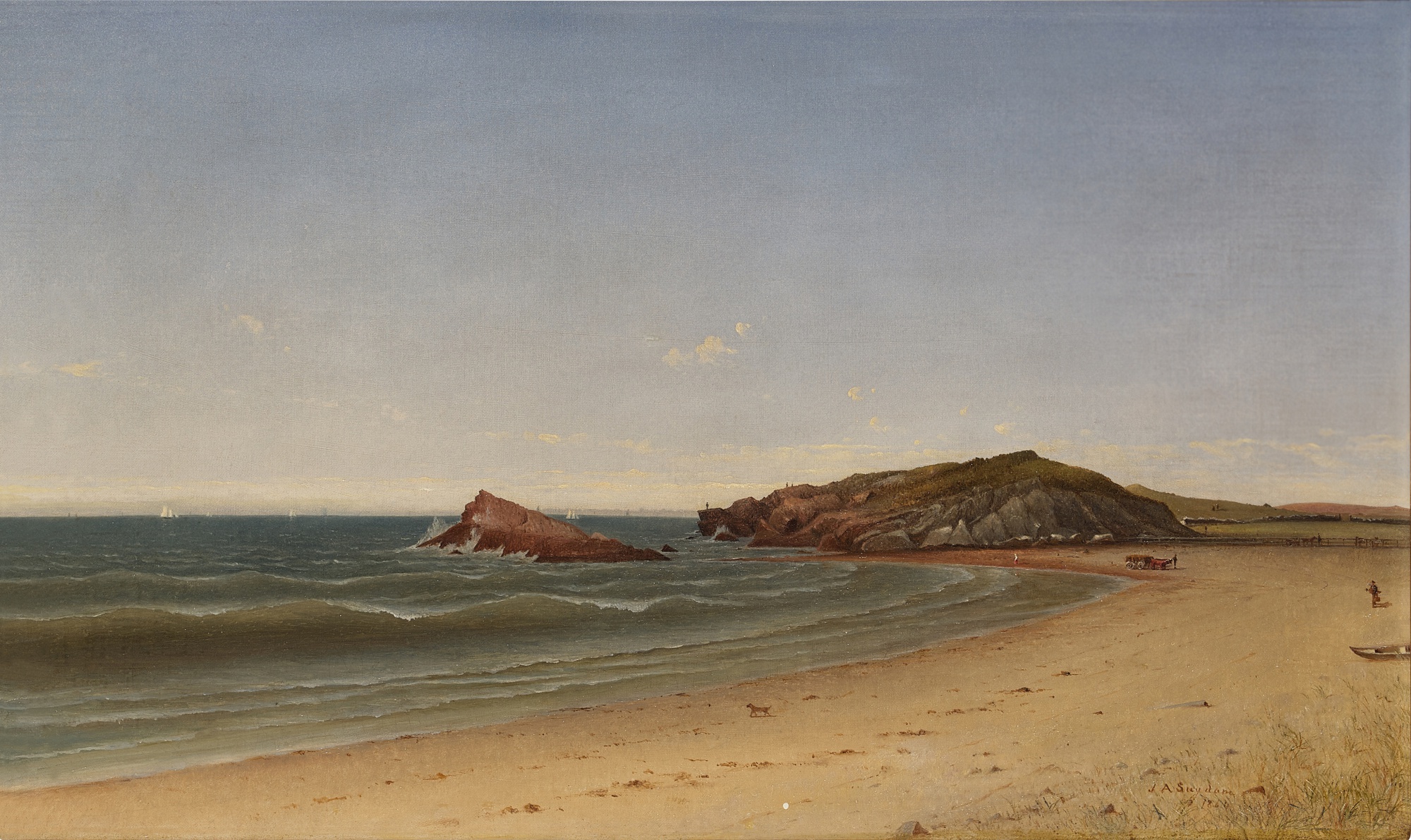 On the Beach, Newport (Spouting Rock Beach) | Glorious America: The ...