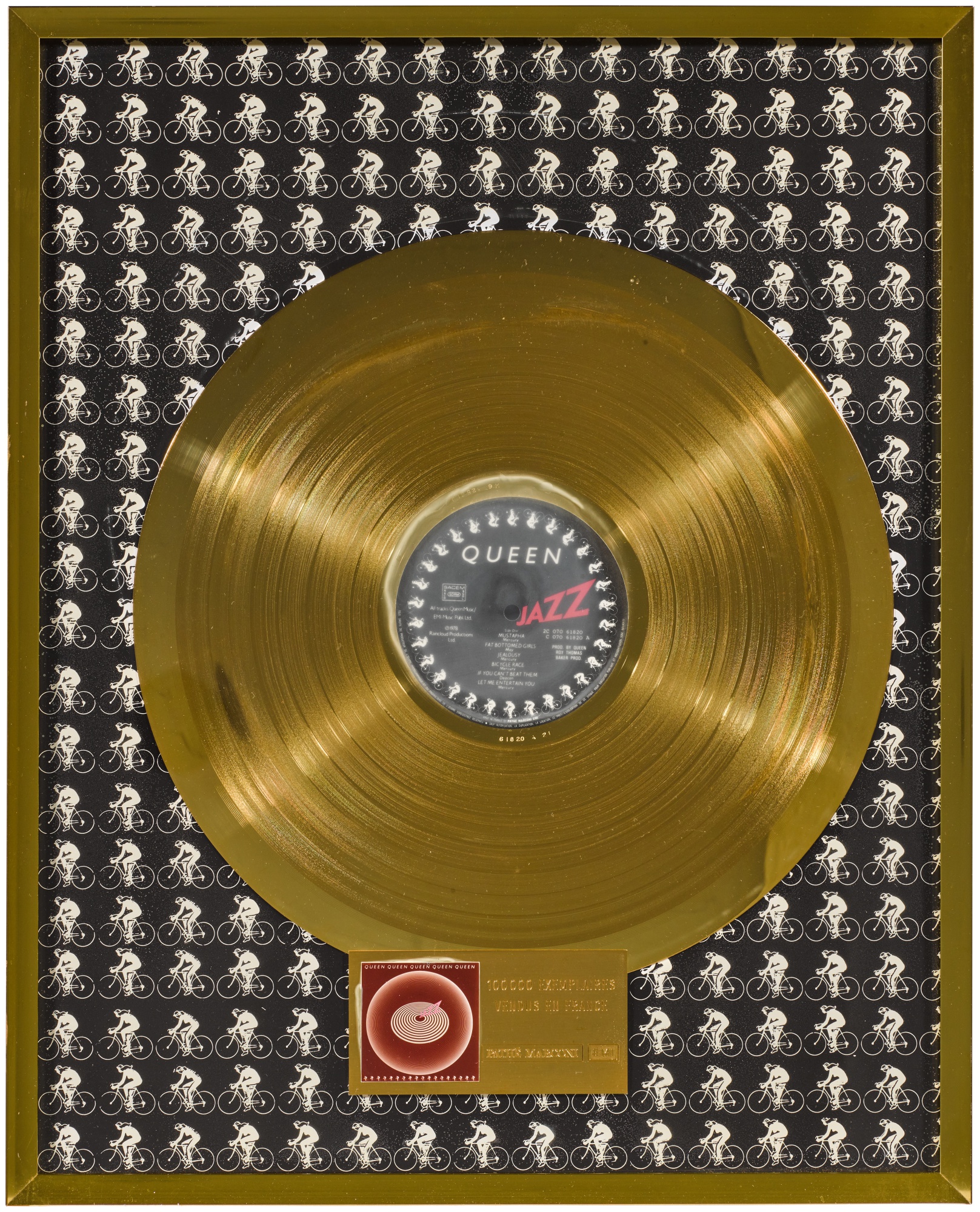 Queen – Freddie Mercury's in-house European sales awards for Jazz ...