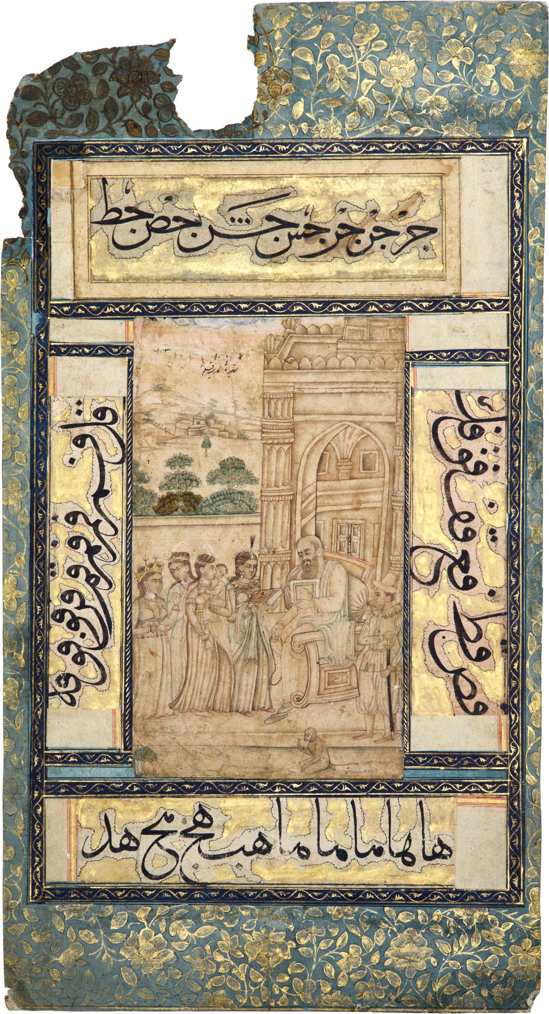 A Temple Scene, India, Deccan, late 17th century | Arts of the Islamic ...