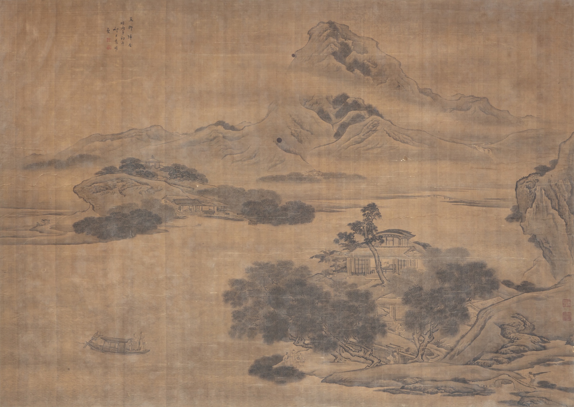 Yuan Yao (mid-18th century) Landscape, ink on silk | 袁耀 (十八世紀中期) 山水圖 ...