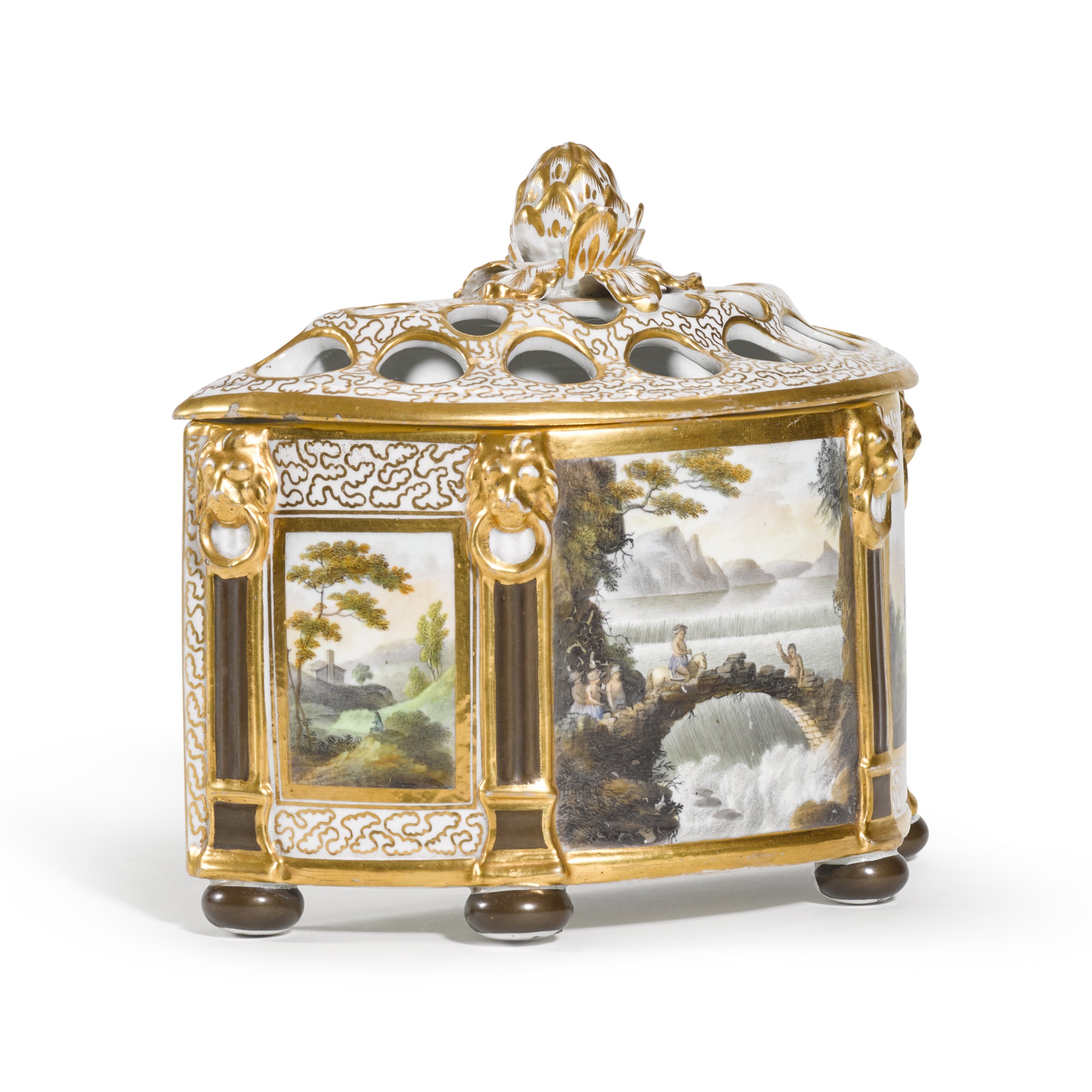 A Chamberlain's, Worcester bough pot and cover, circa 1815 | Kenneth ...