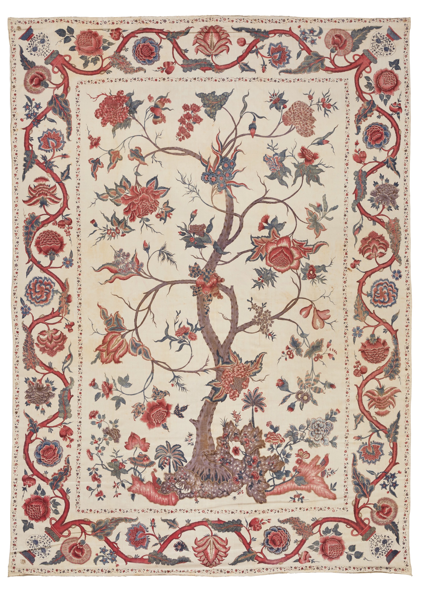 A large cotton palampore, India, Coromandel coast, 18th century | The ...
