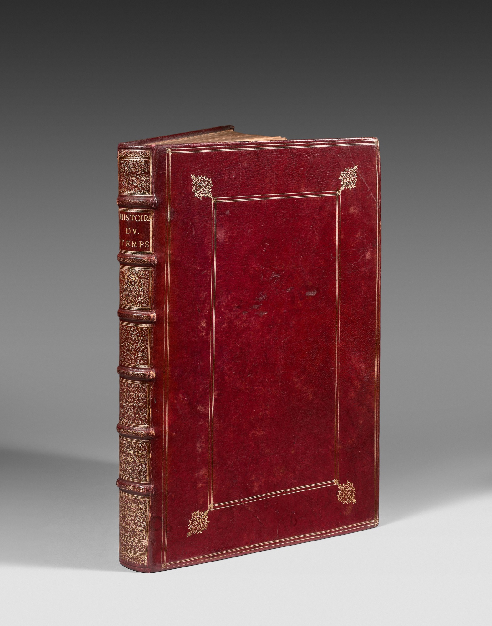 Histoire du temps. vers 1660. In-folio, maroquin rouge. 460 p ...