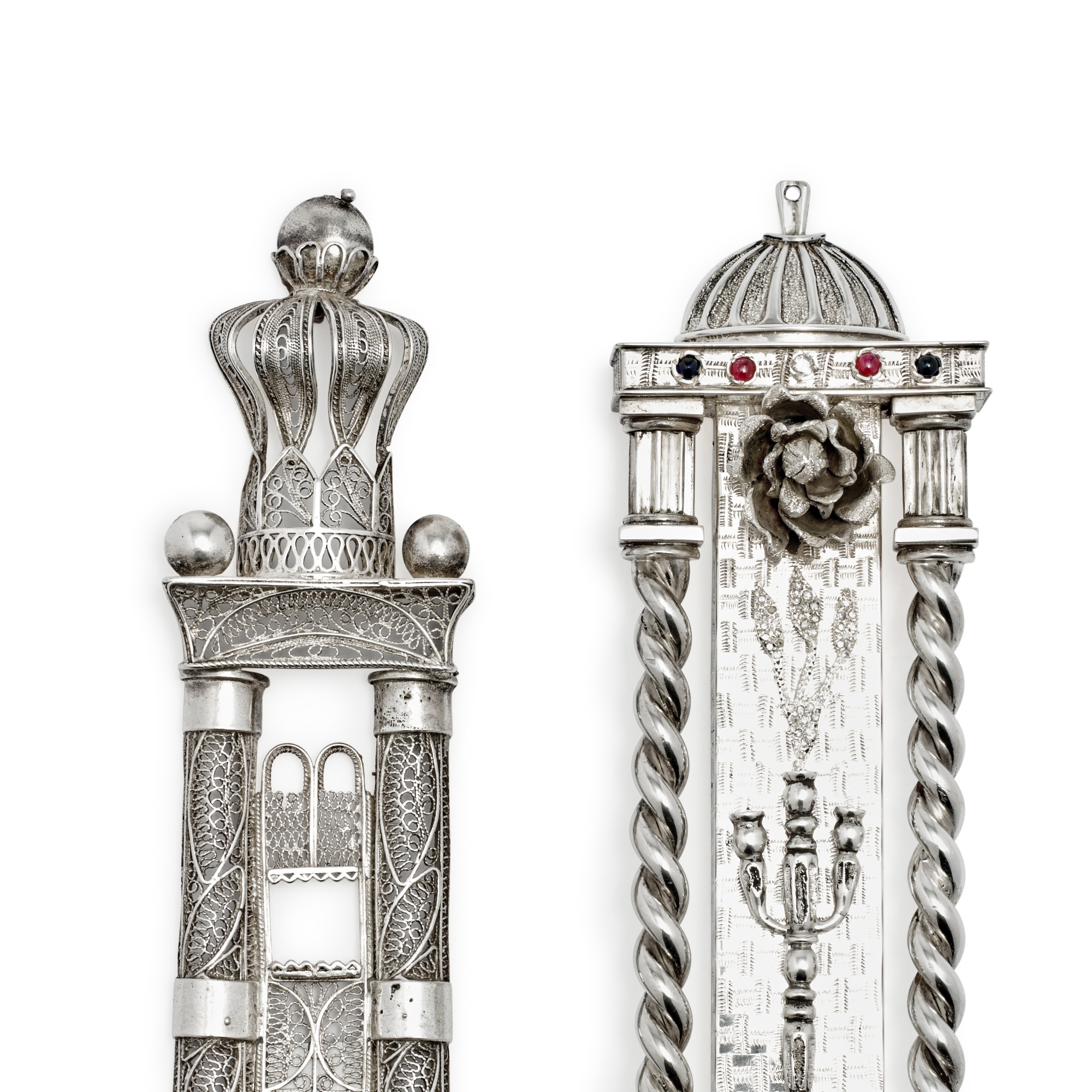 A Group of Four Silver Mezuzot, probably Israeli, 20th century | The ...