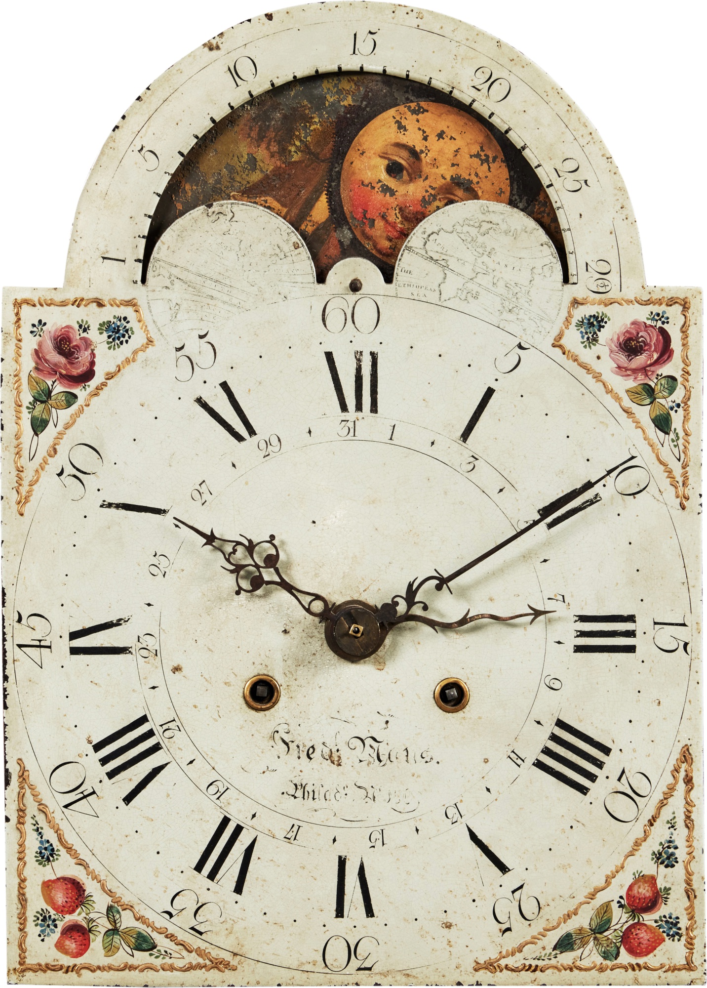 Very Fine and Rare Chippendale Carved And Figured Mahogany Tall Case ...