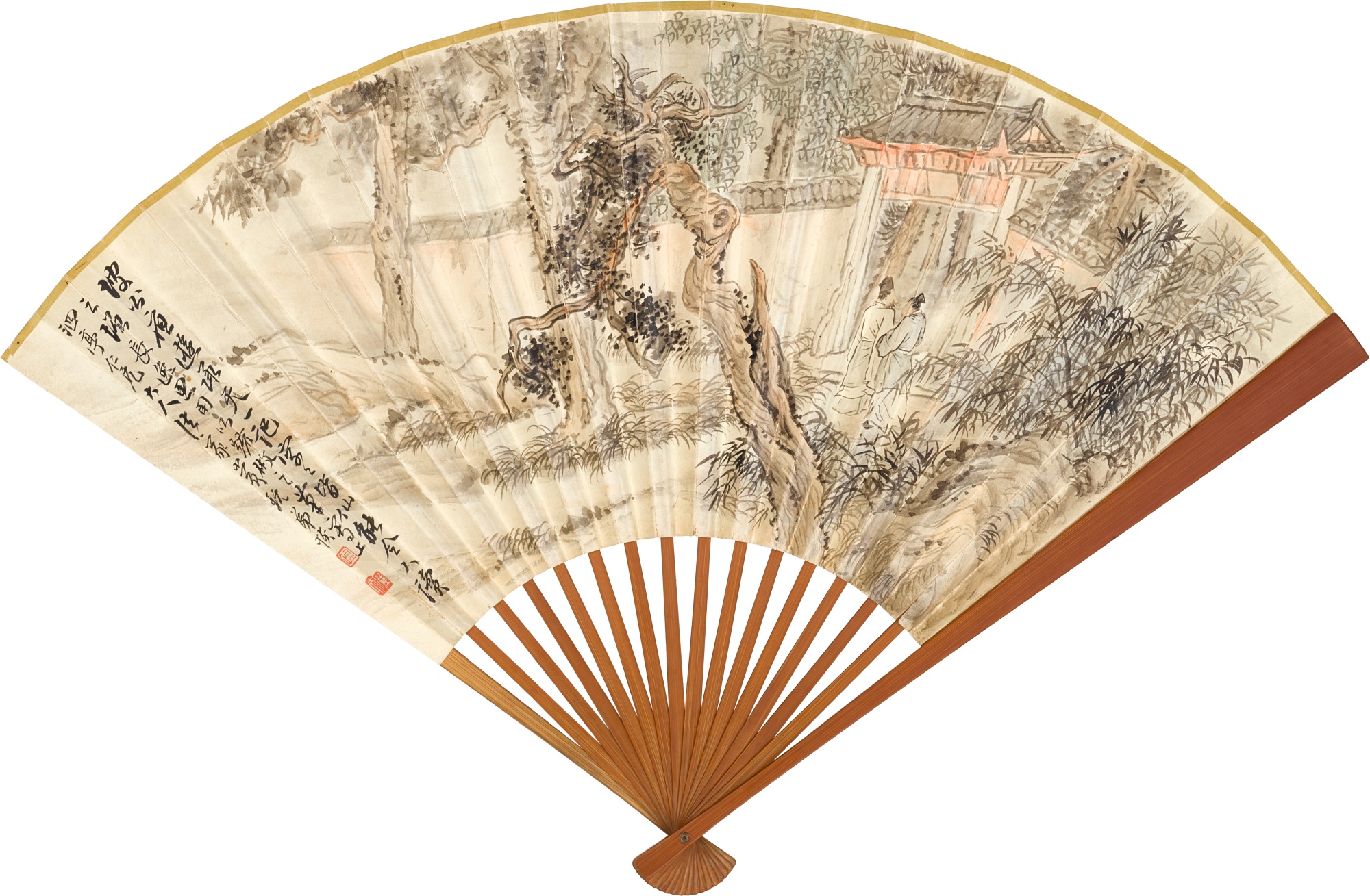 陸恢 承天夜遊 | Lu Hui, Scholars Visiting Temple at Night | Inkspiration ...