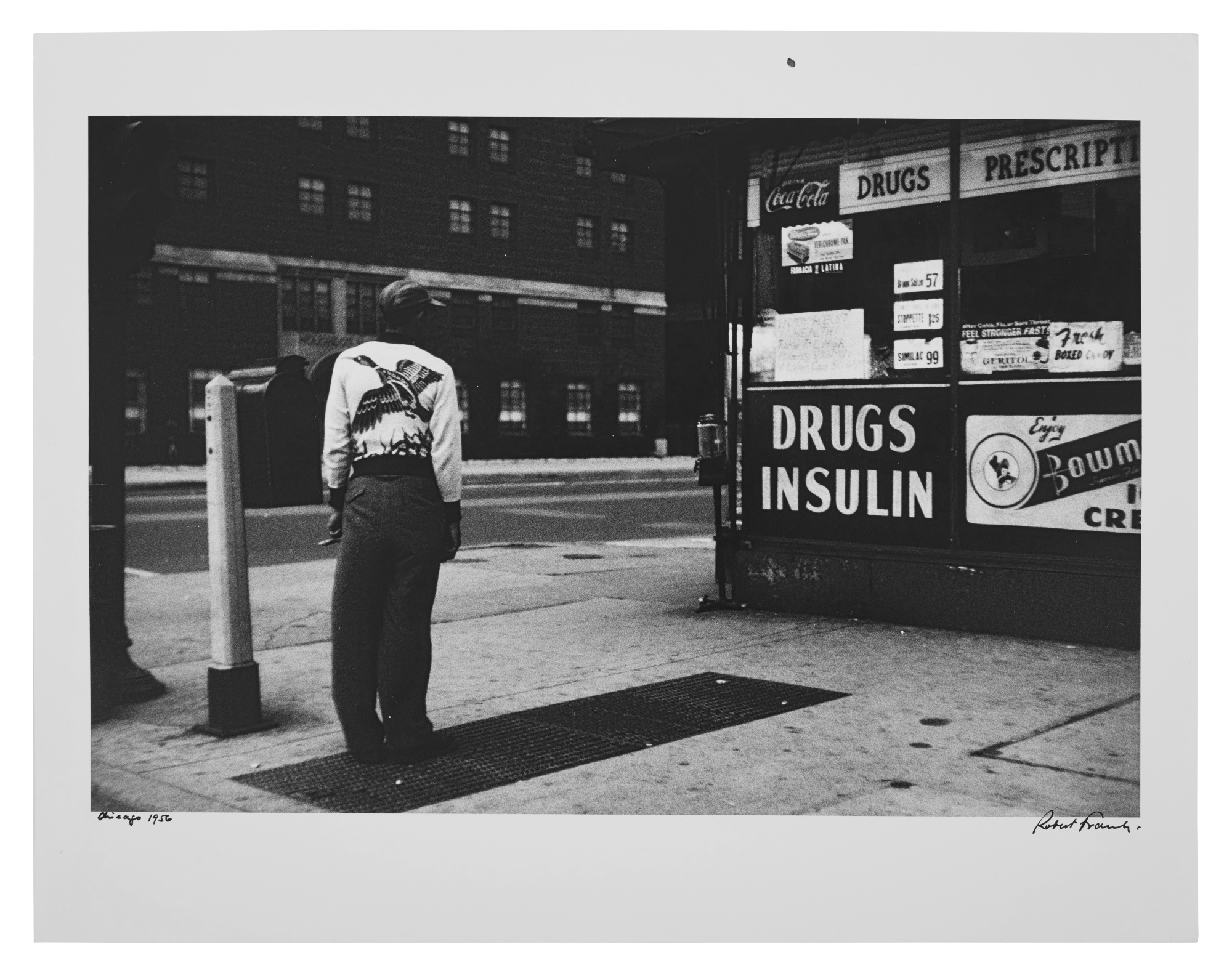 'Chicago' (Man and Pharmacy) | On the Road: Photographs by Robert Frank ...