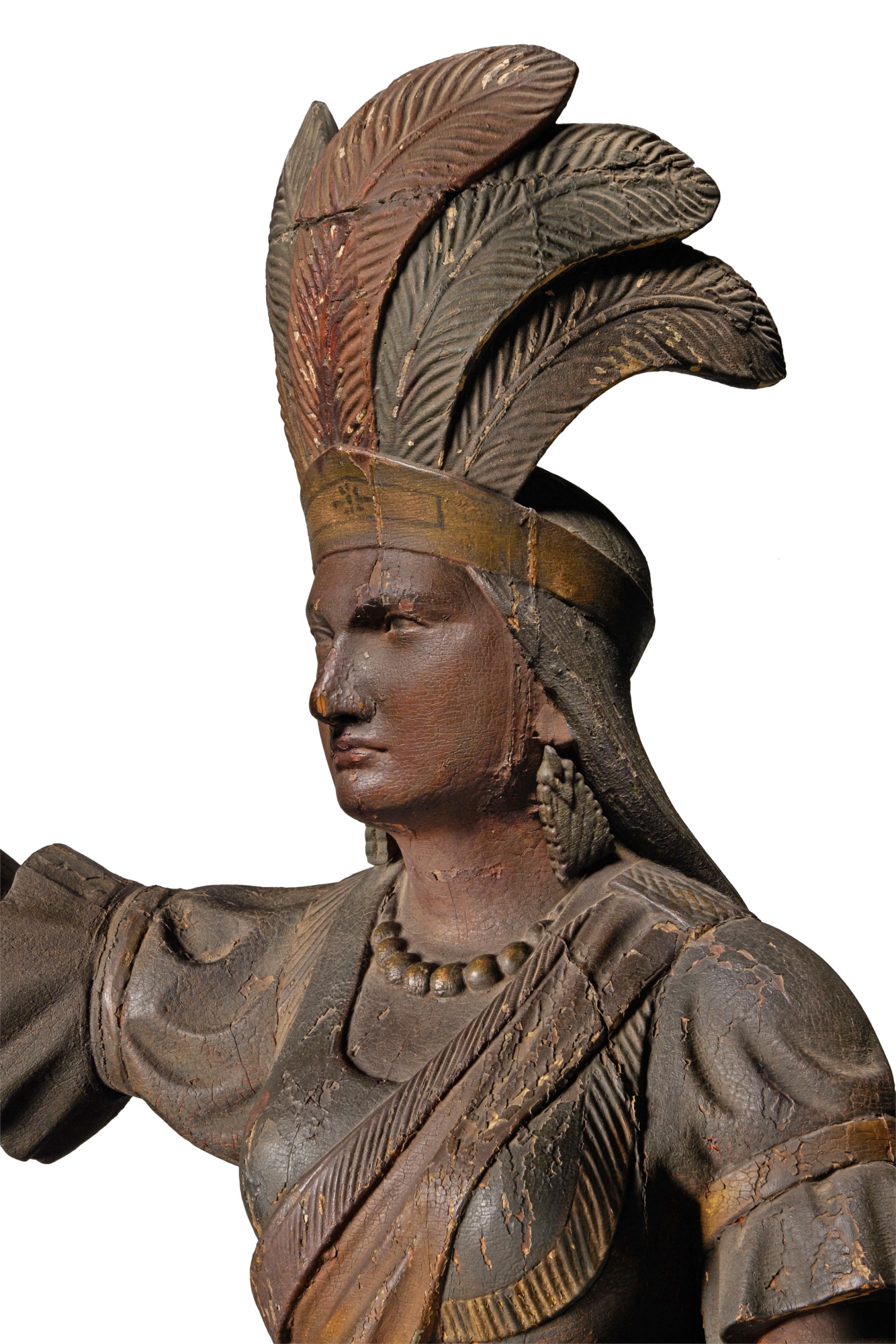 Very Fine Carved and Polychrome-Paint-Decorated Native American ...