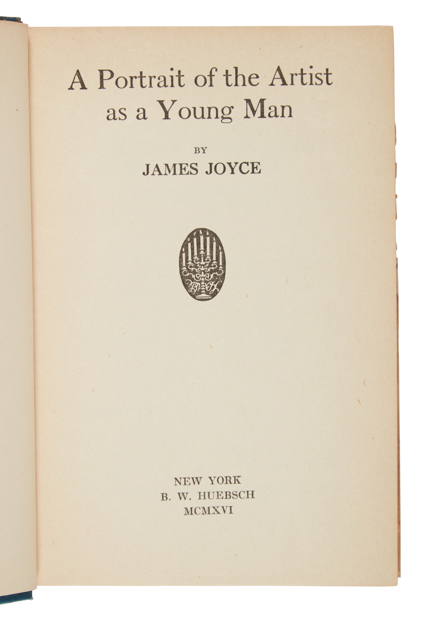 Joyce, James | First edition of Joyce's semi-autobiographical Portrait ...