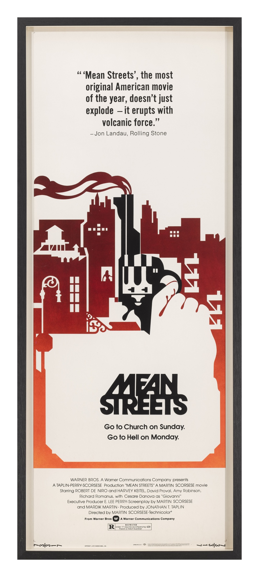 Mean Streets (1973), poster, US | Original Film Posters | 2023 | Sotheby's