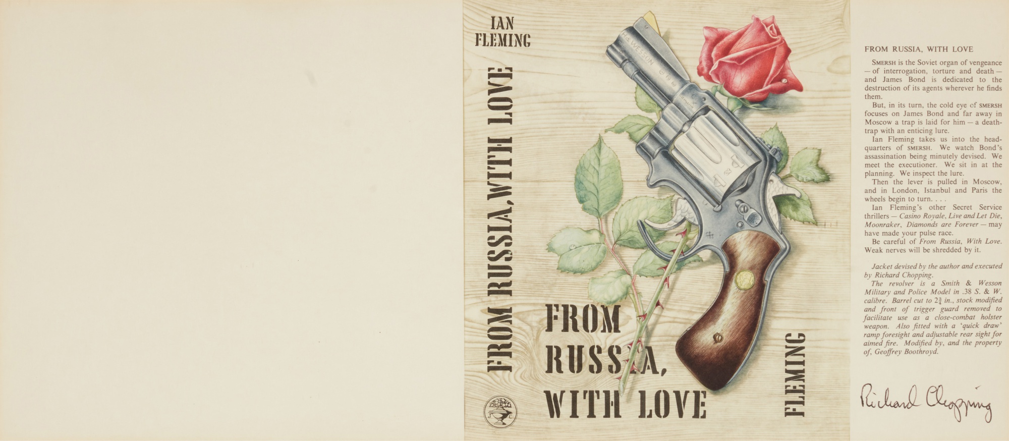Richard Chopping | Proof jacket illustration for From Russia, With Love ...