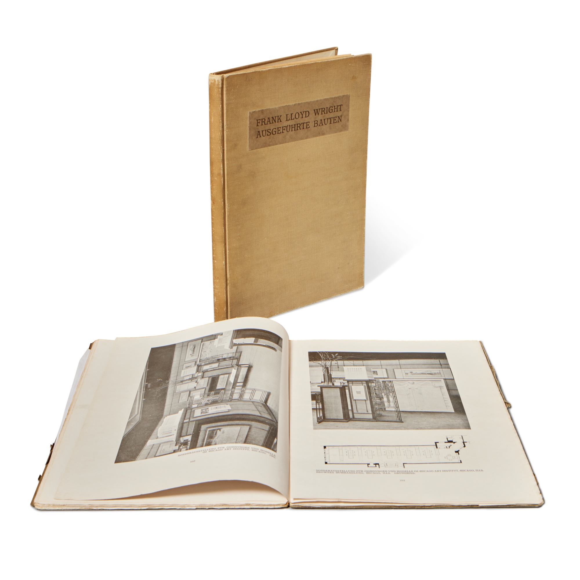 Frank Lloyd Wright, Ausgeführte Bauten, Berlin, 1911, 2 volumes | Ex ...