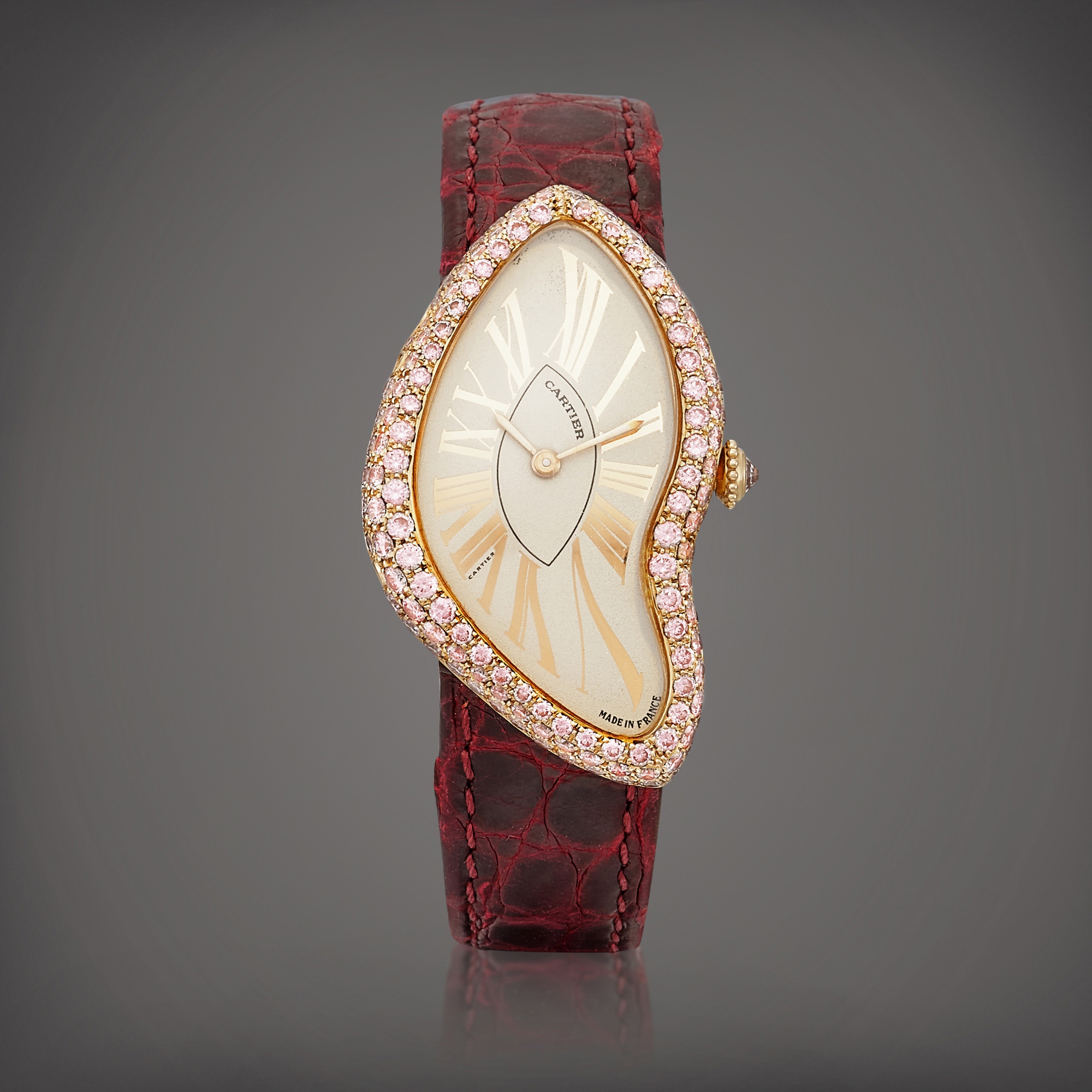 Crash, Reference 2463 | A pink gold and pink diamond-set wristwatch ...