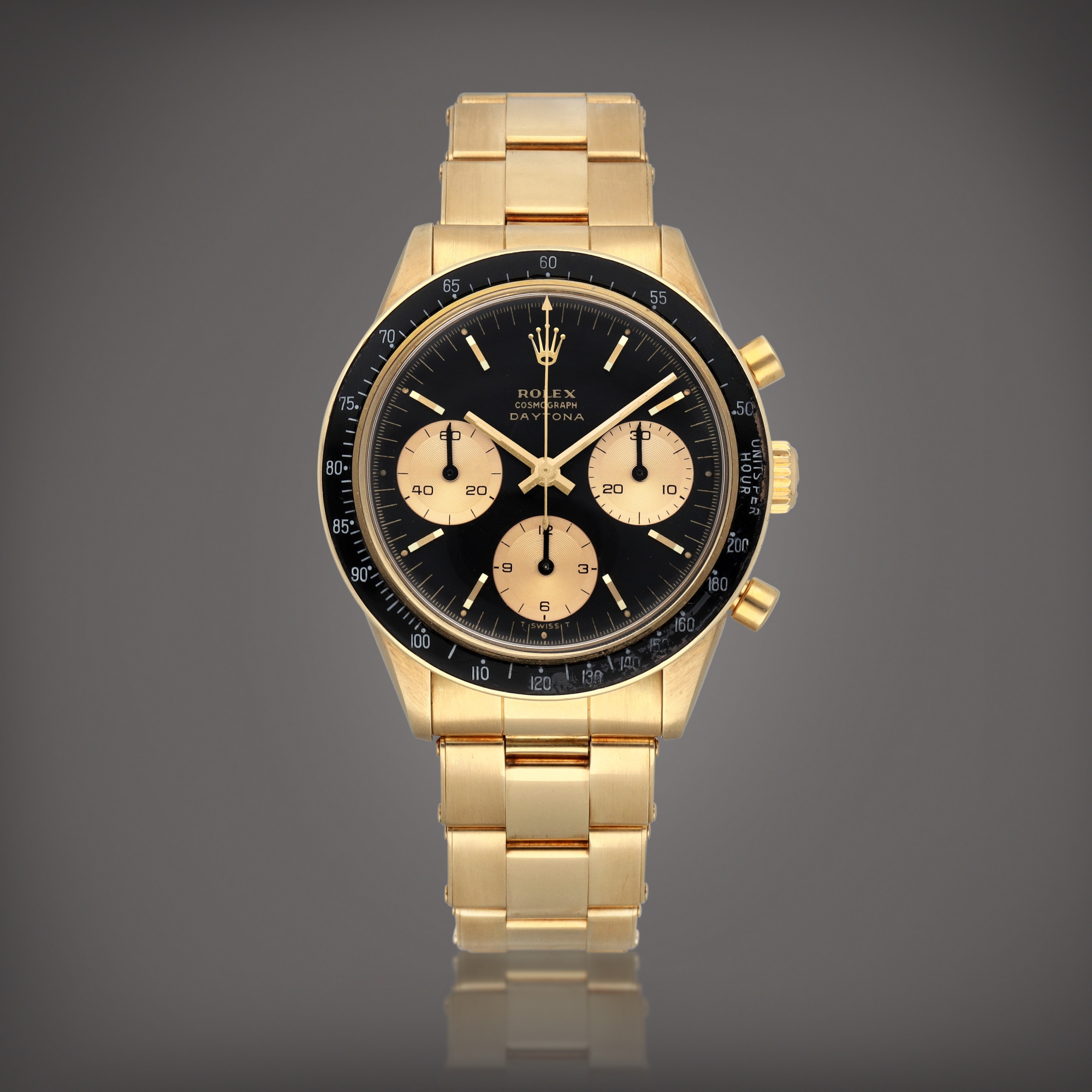 Daytona 'Jumbo Logo', Reference 6241 A 14k yellow gold chronograph ...
