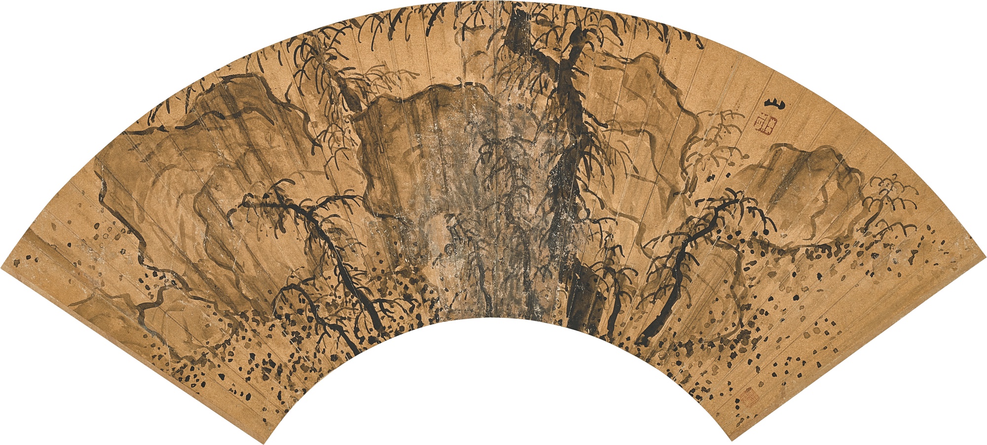 Fu Shan, Trees and Rocks | 傅山 樹石圖 | Fine Classical Chinese Paintings ...