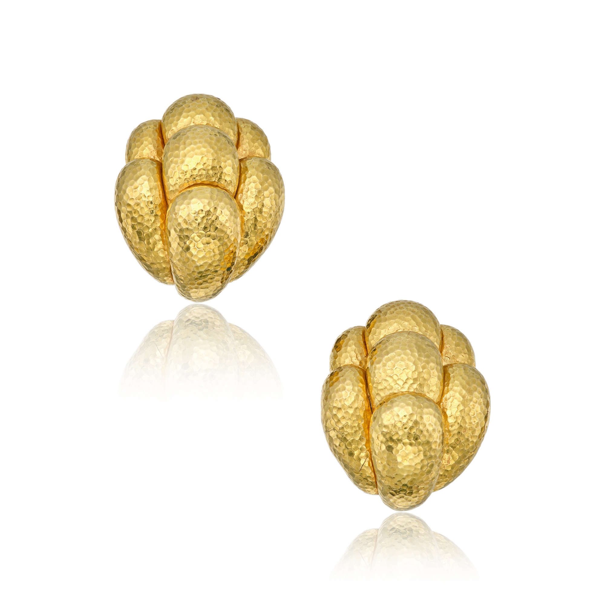 A Pair of Gold Earclips | Exceptional Jewels: The Wolf Family ...