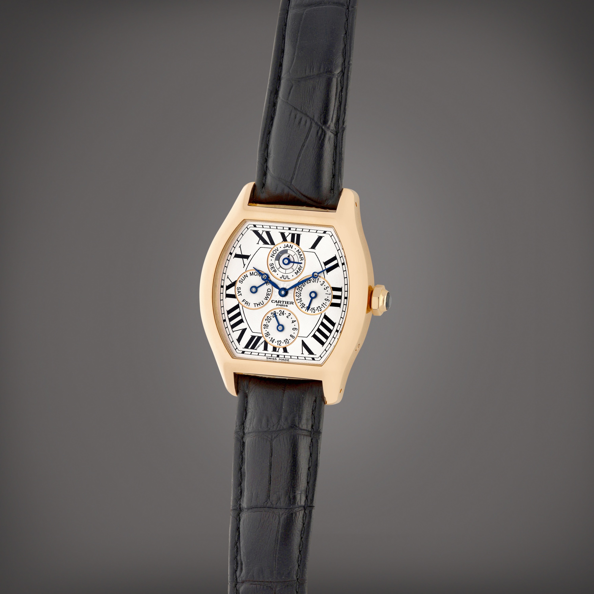 'CPCP' Tortue Perpetual Calendar, Reference 2666 | A pink gold ...