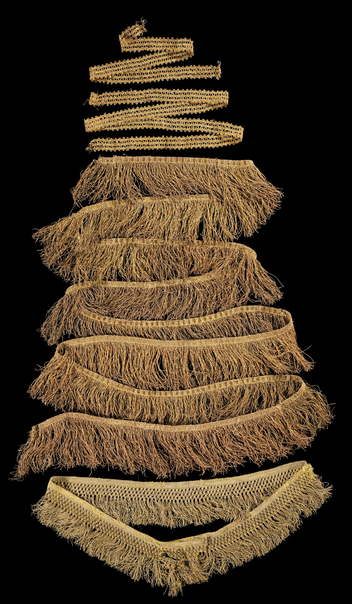 A small group of metal-braid fringing, European, 18th century, and ...