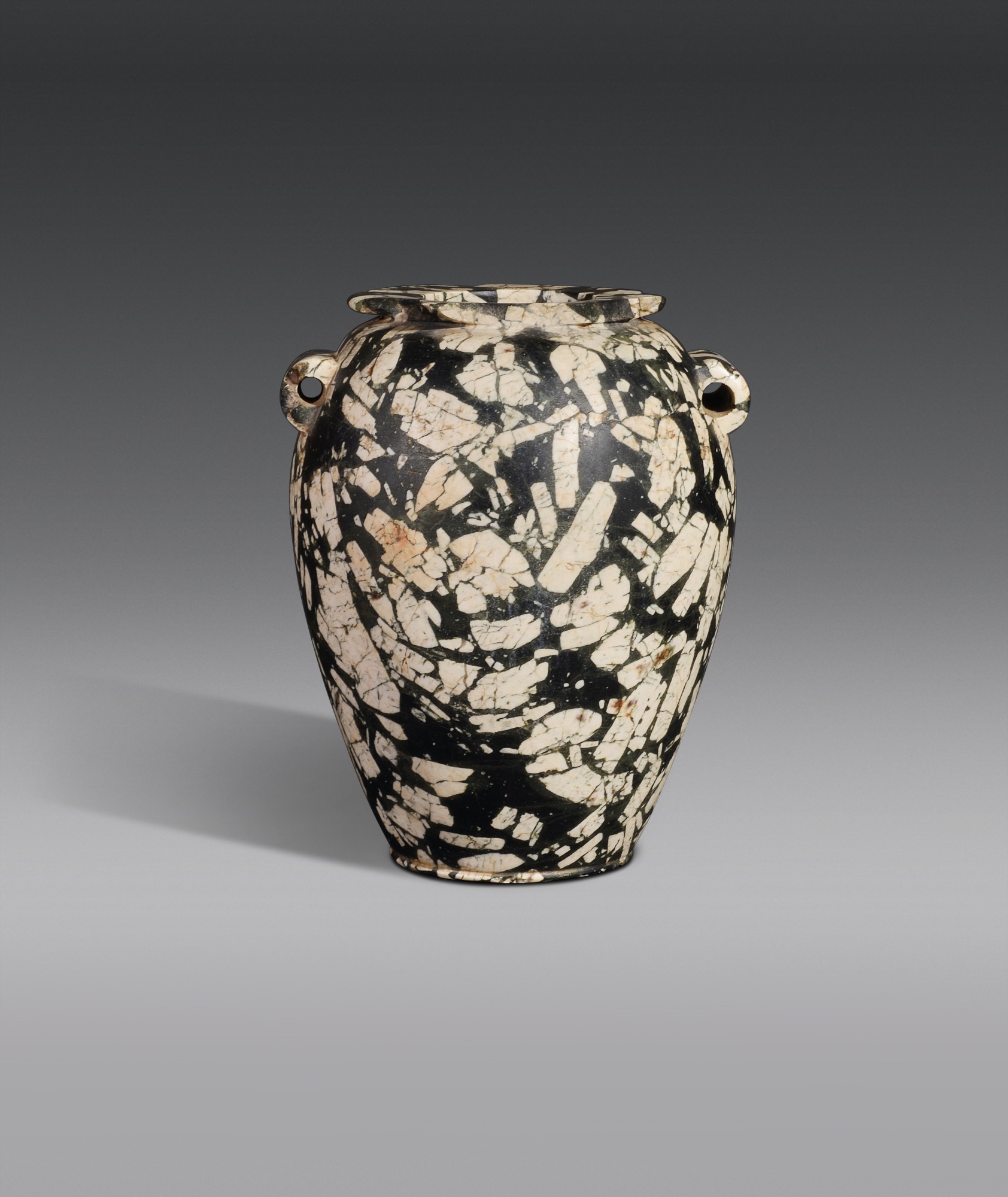 An Egyptian Porphyritic Diorite Jar, Predynastic Period (Nagada II)/1st ...