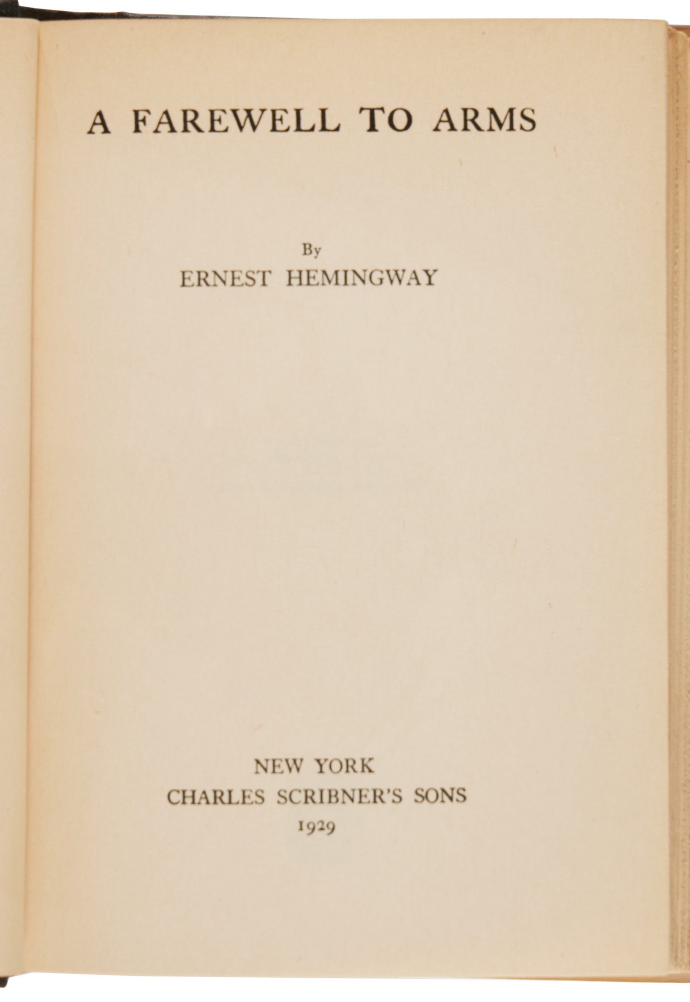 Hemingway, Ernest | "The world breaks everyone ..." | Fine Books and ...