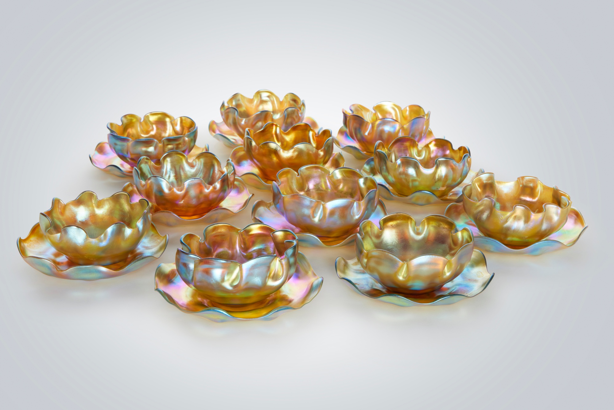 Set of Eleven Finger Bowls and Under Plates | Design | 2022 | Sotheby's