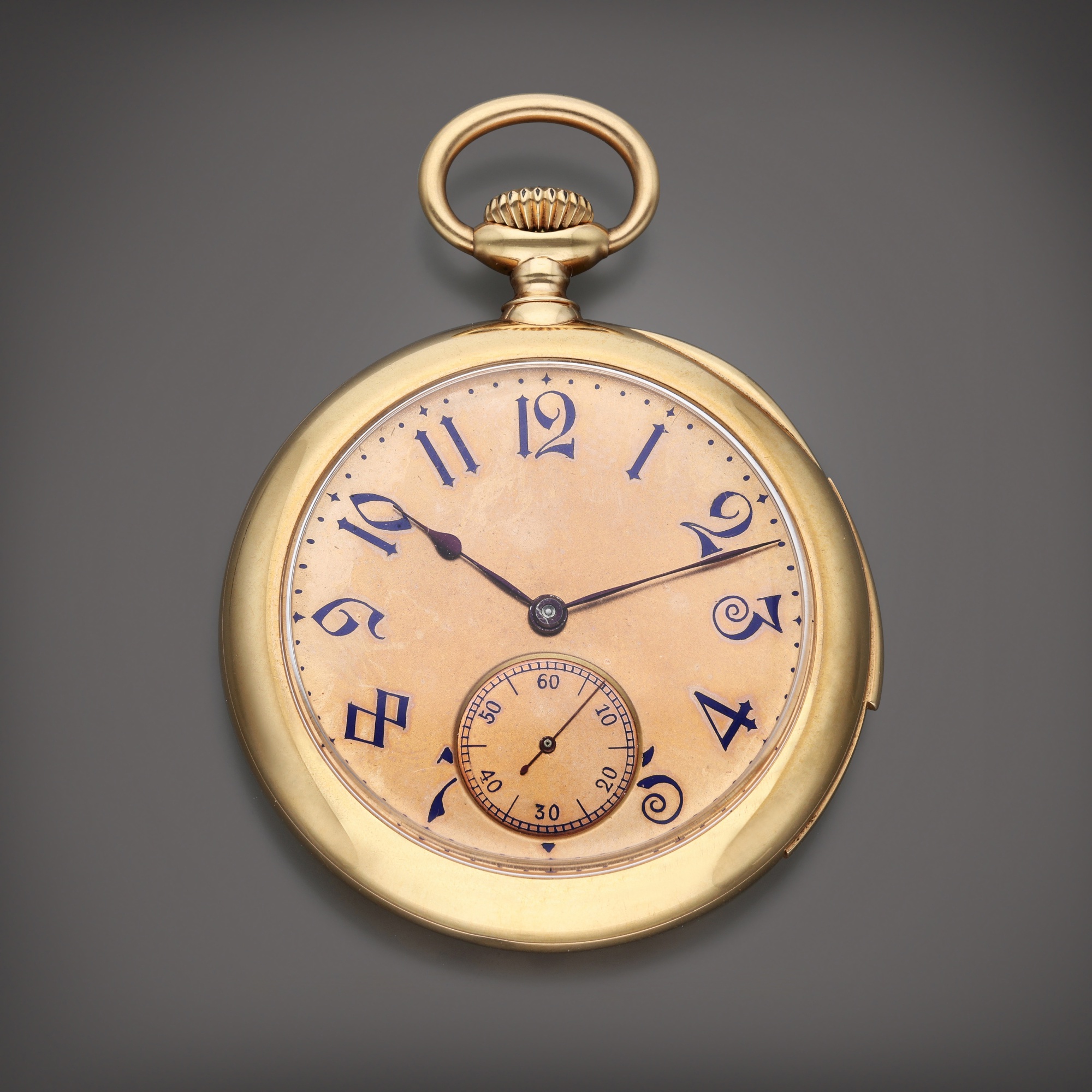 A yellow gold minute repeating open faced watch, Circa 1900 | Fine ...