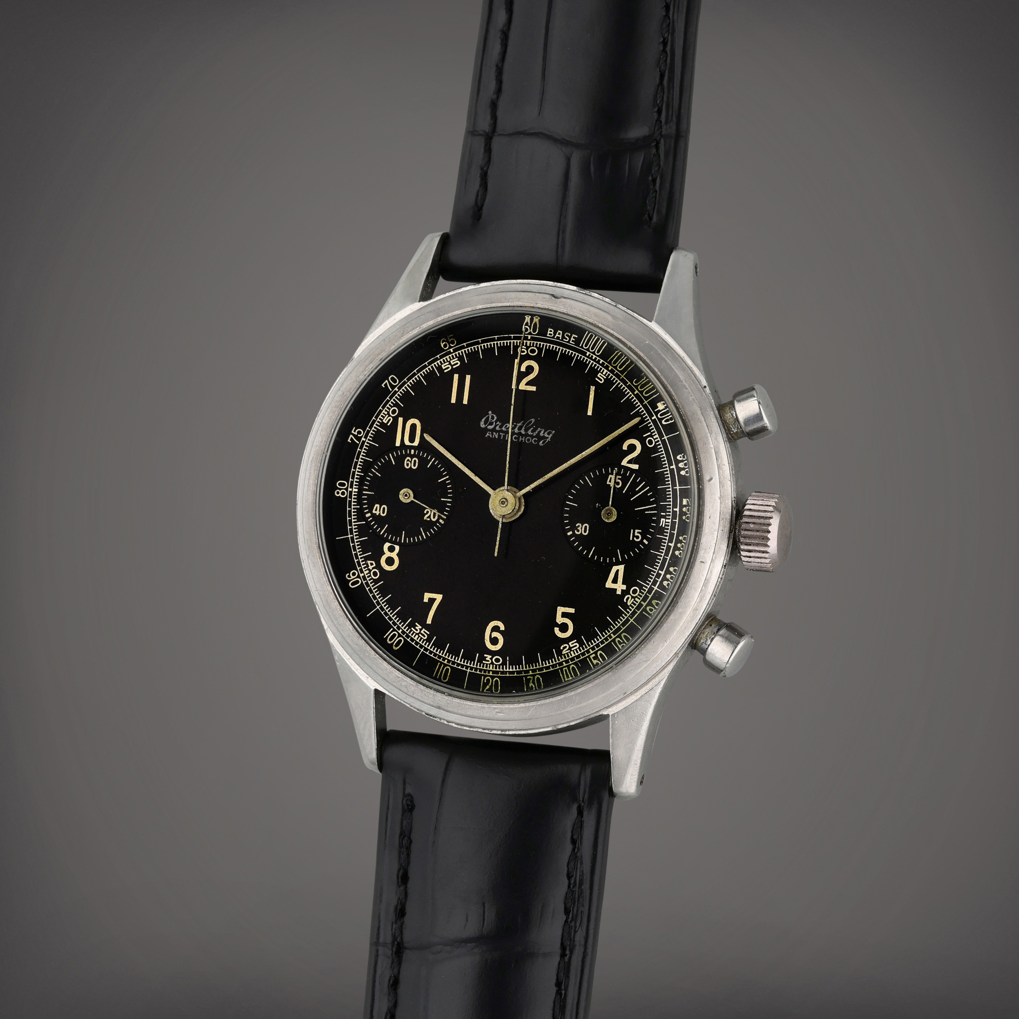 Reference 790 | A stainless steel chronograph wristwatch, Circa 1940 ...