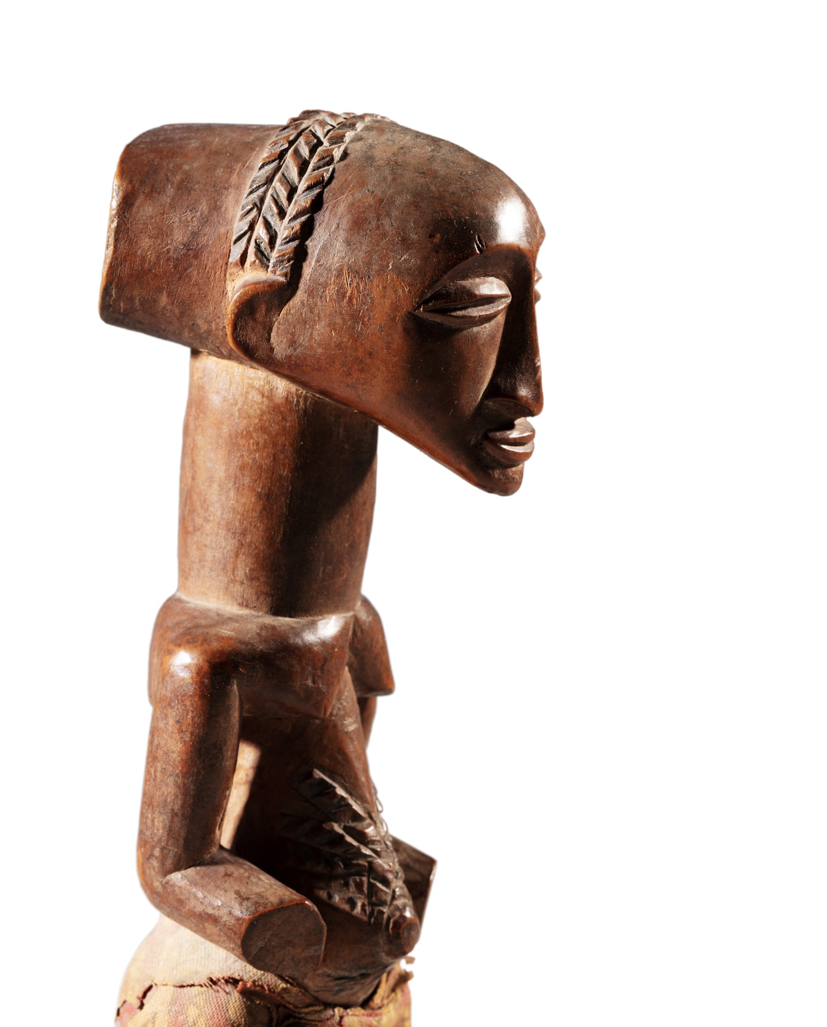 Statuette, Luba, République Démocratique du Congo | Luba Figure, Democratic Republic of the ...
