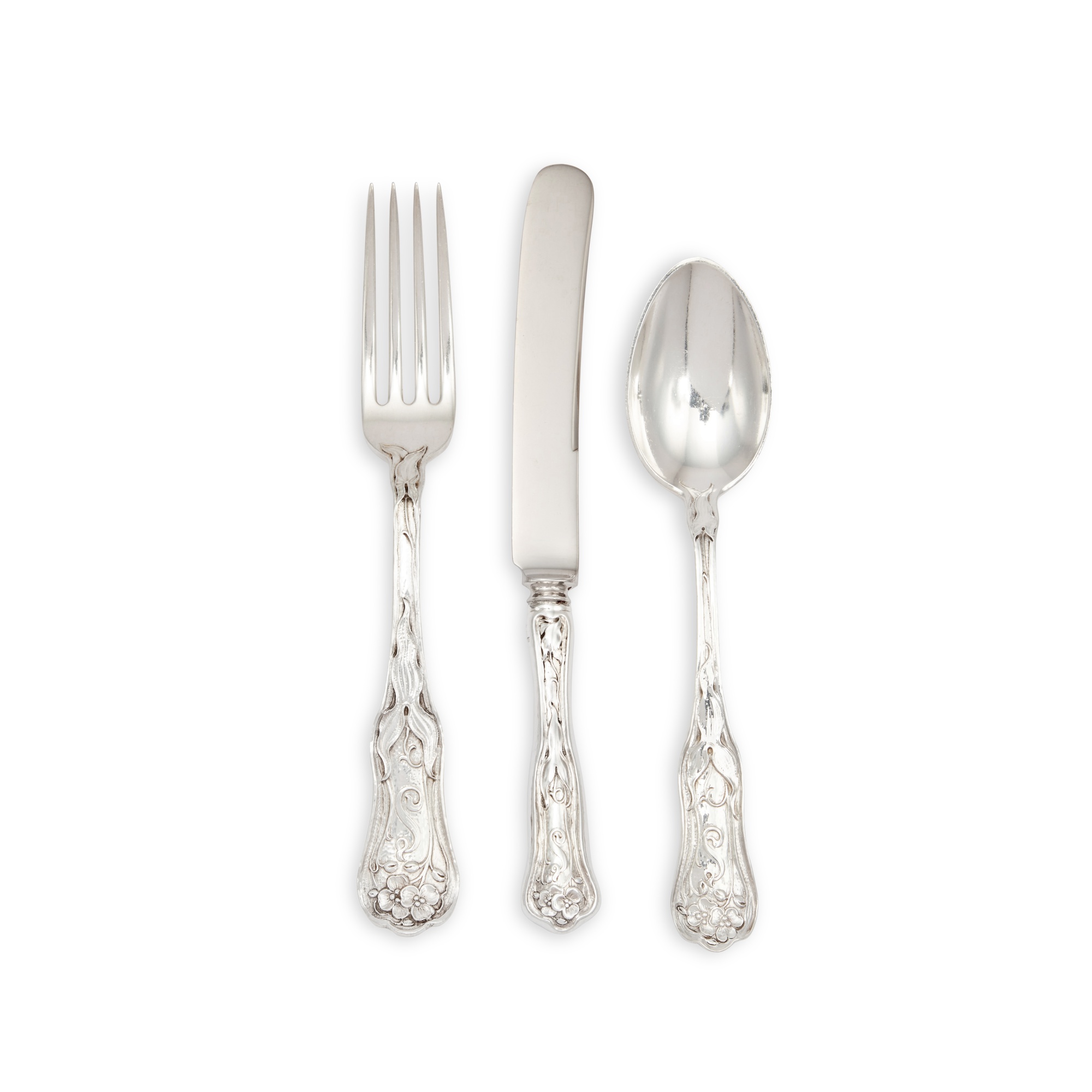 An American Silver 'Martelé' Part Flatware Service, Gorham Mfg. Co ...