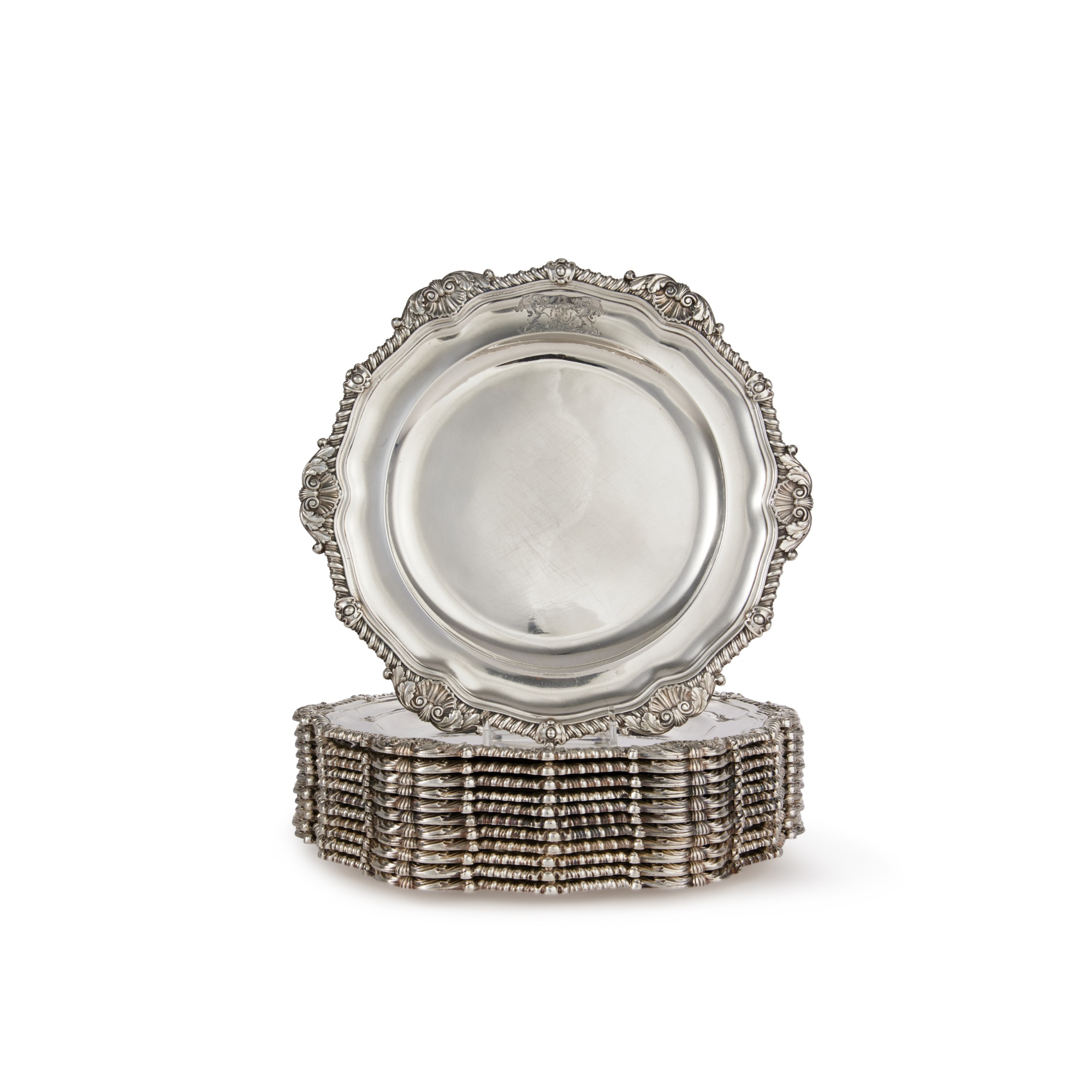 A Set of Twelve Regency Silver Dinner Plates, Paul Storr, London, 1813 ...